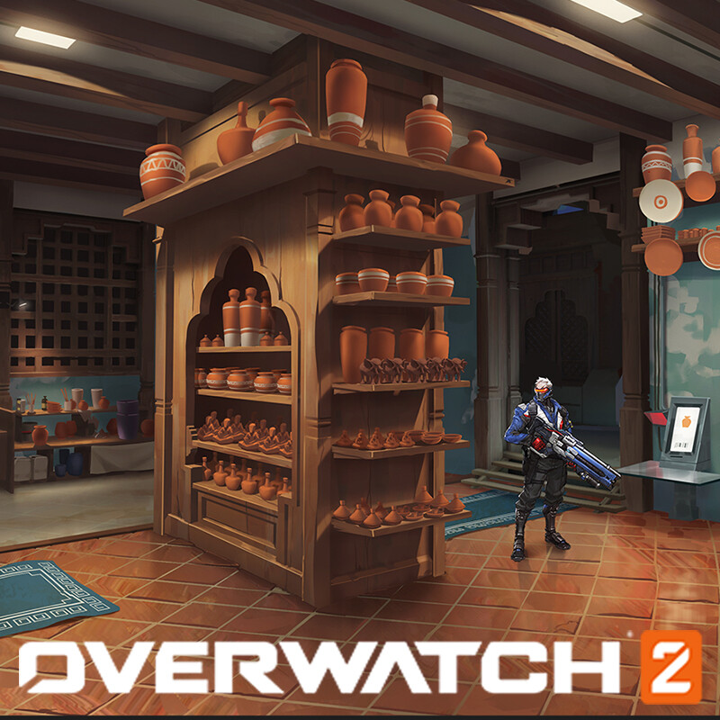 ArtStation - Overwatch 2 - Shambali Map - Interiors
