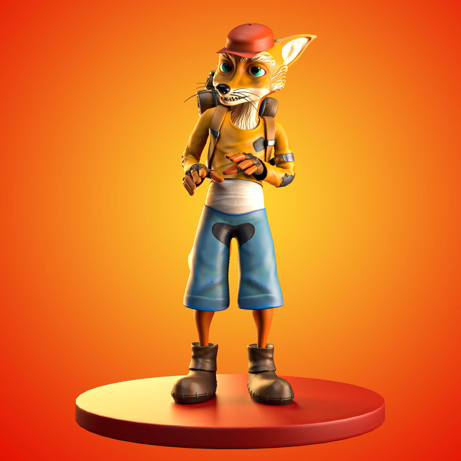 ArtStation - Stylized Fox Game Character