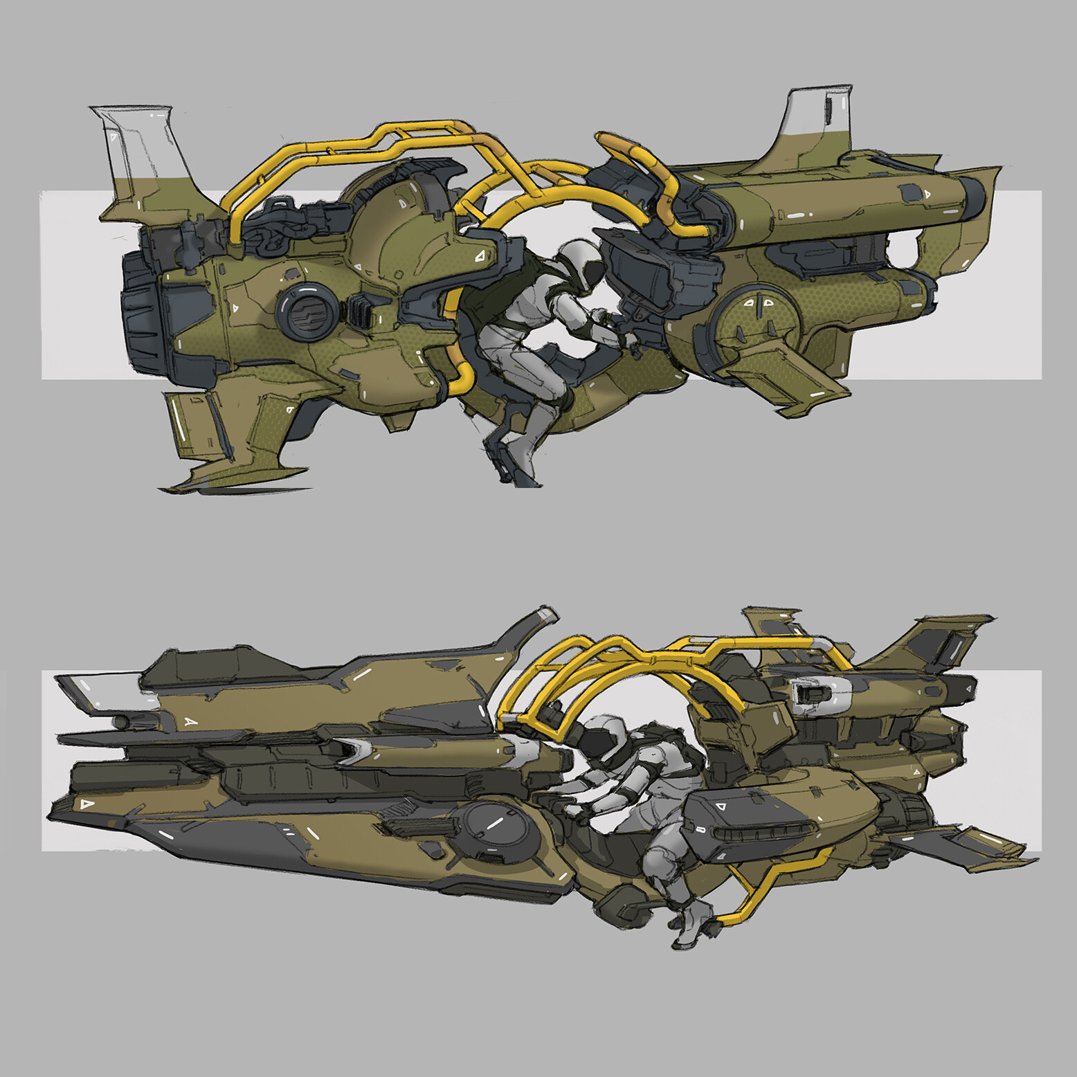 ArtStation - Jet Bike Sketches 2