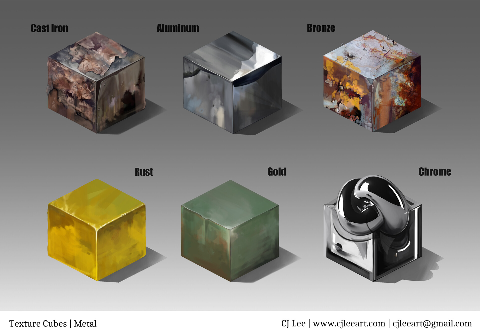 ArtStation - Texture Cubes_Metal