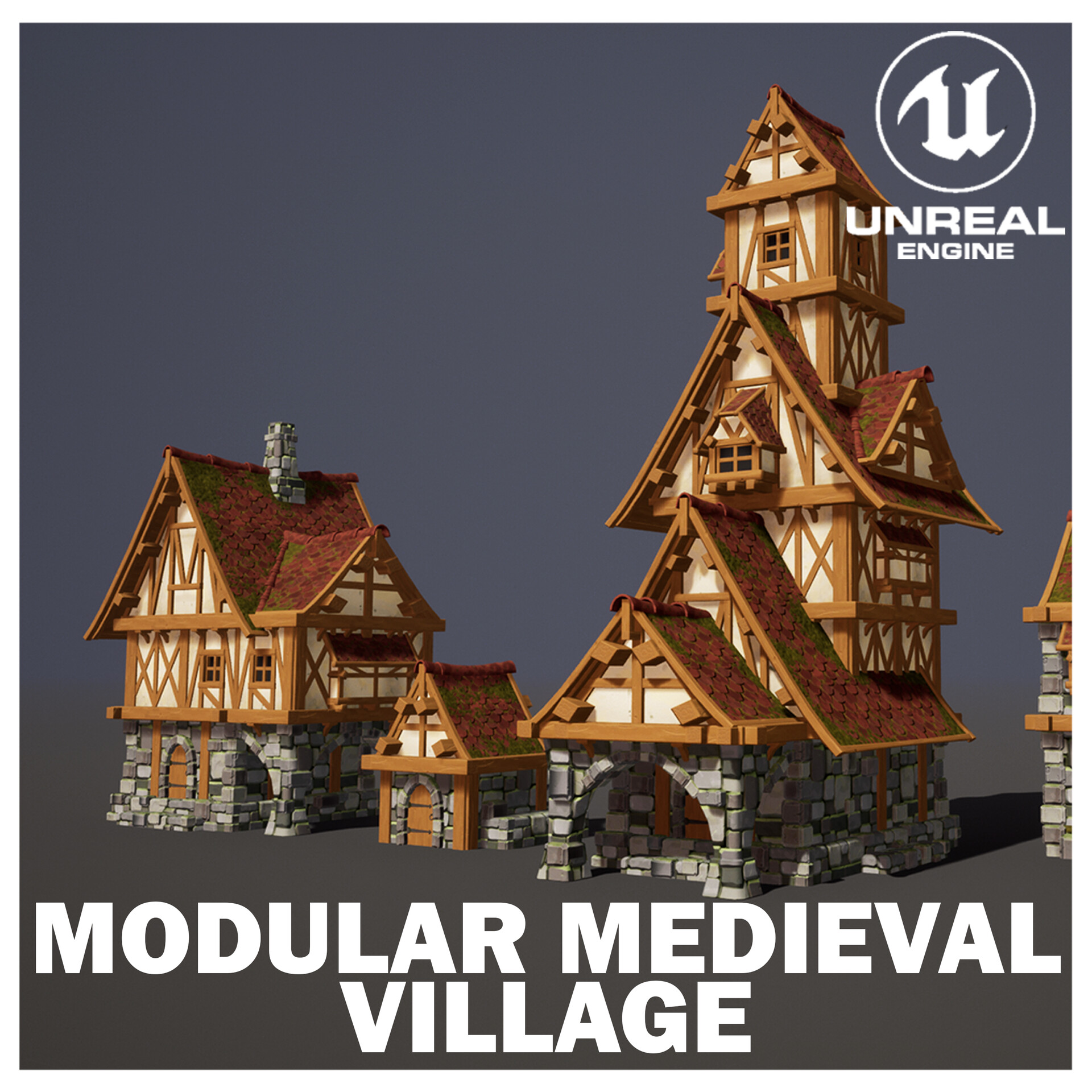 ArtStation - Modular Medieval Buildings - Stylized
