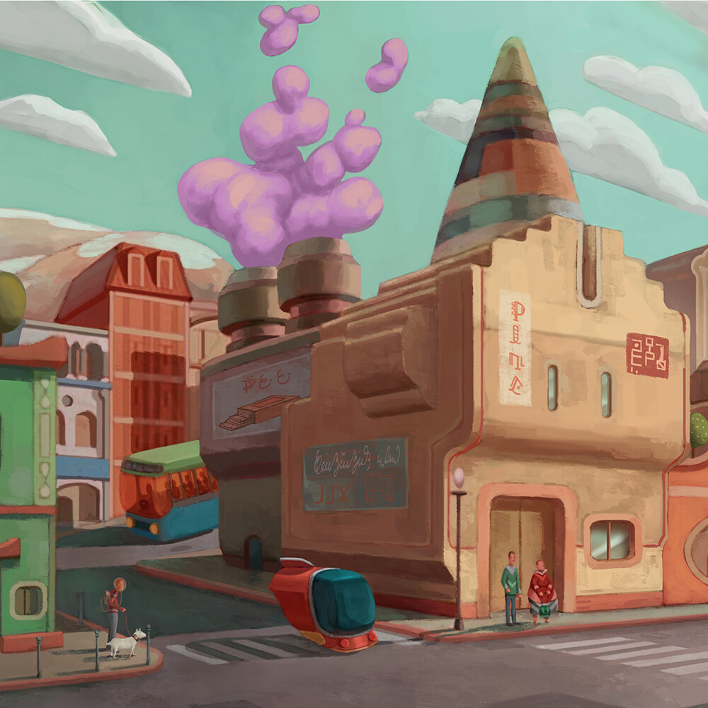 ArtStation - Dreamlike city