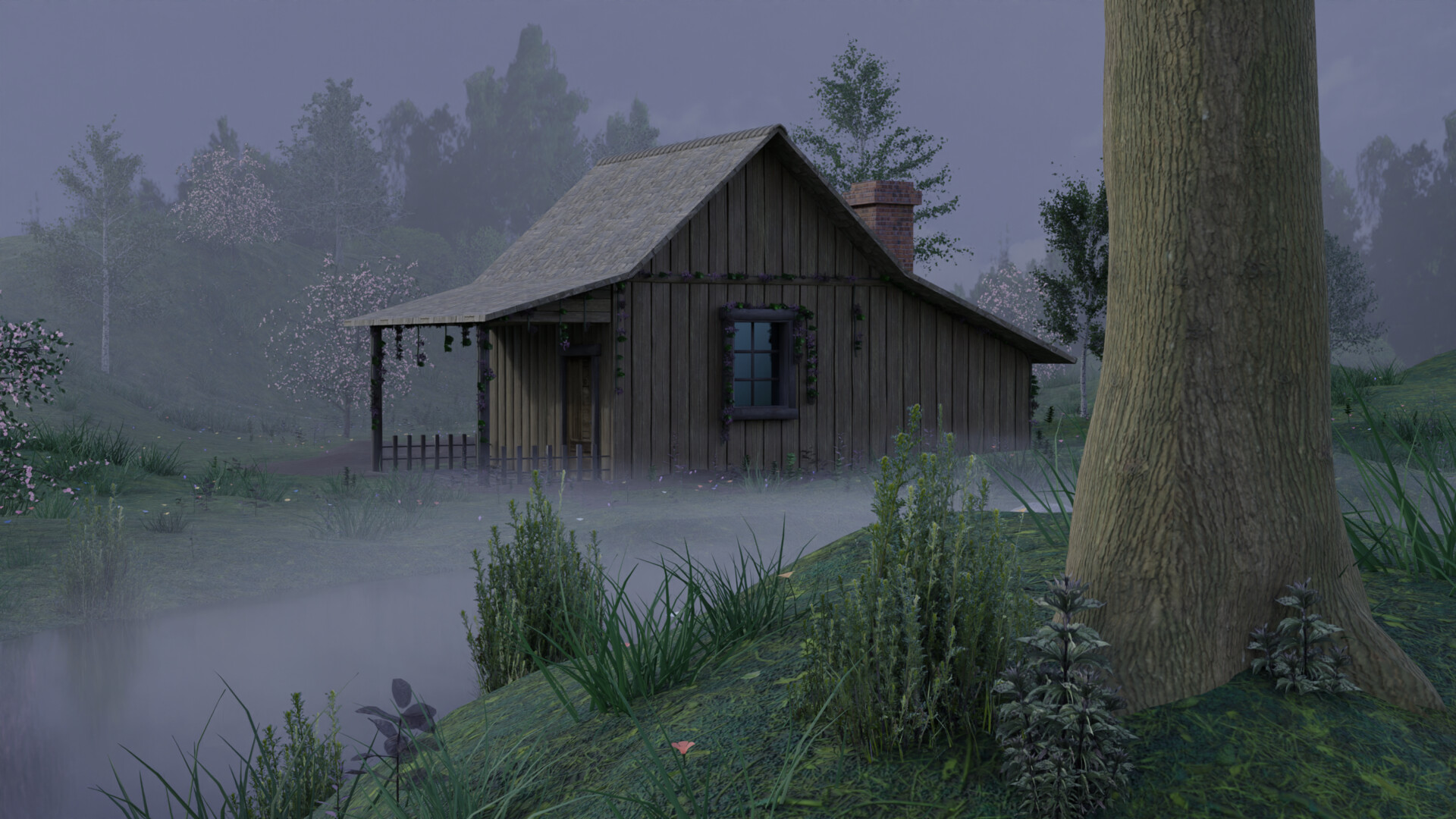 ArtStation - Fantasy Forest House