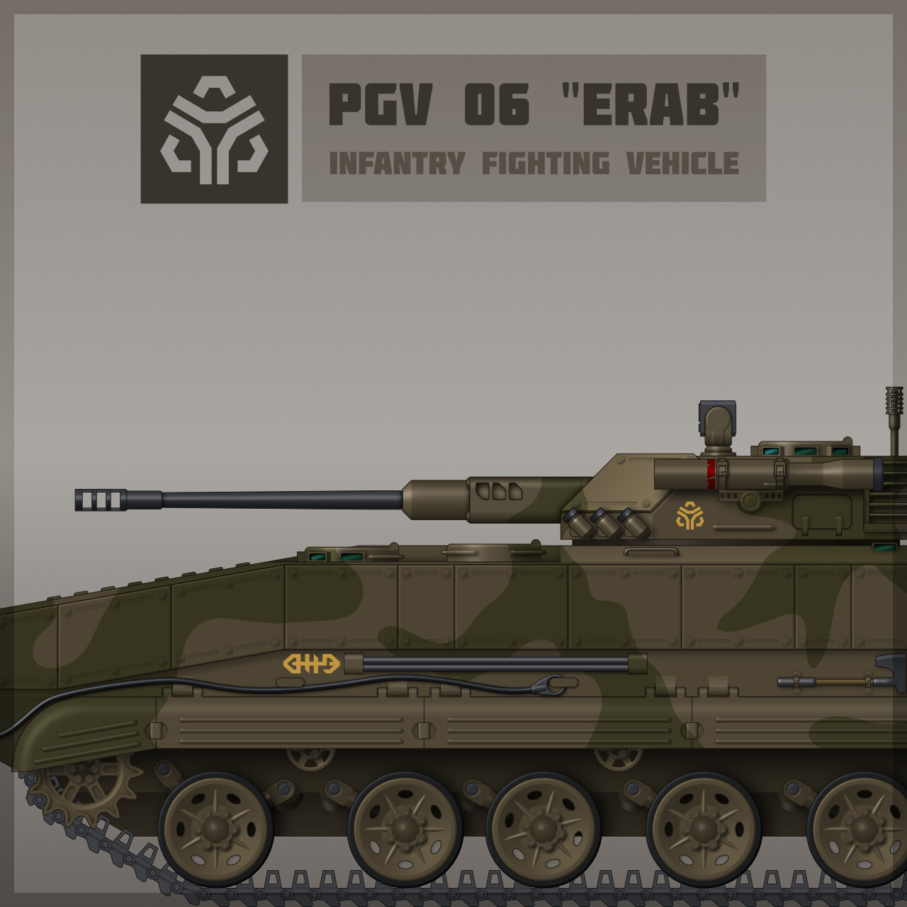 ArtStation - PGV 06 "Erab" Infantry Fighting Vehicle