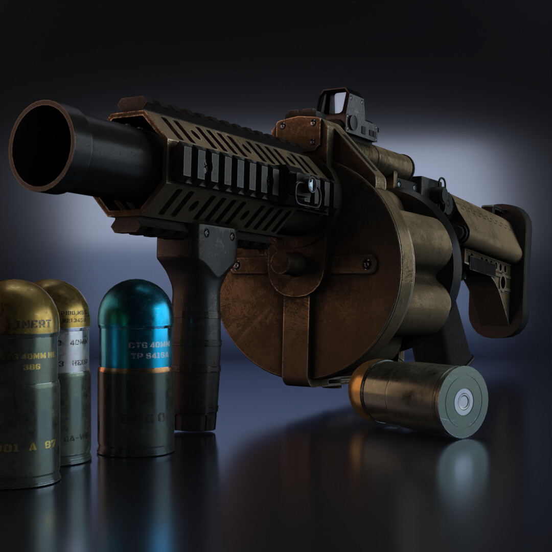 ArtStation - Multiple Grenade Launcher - MK1