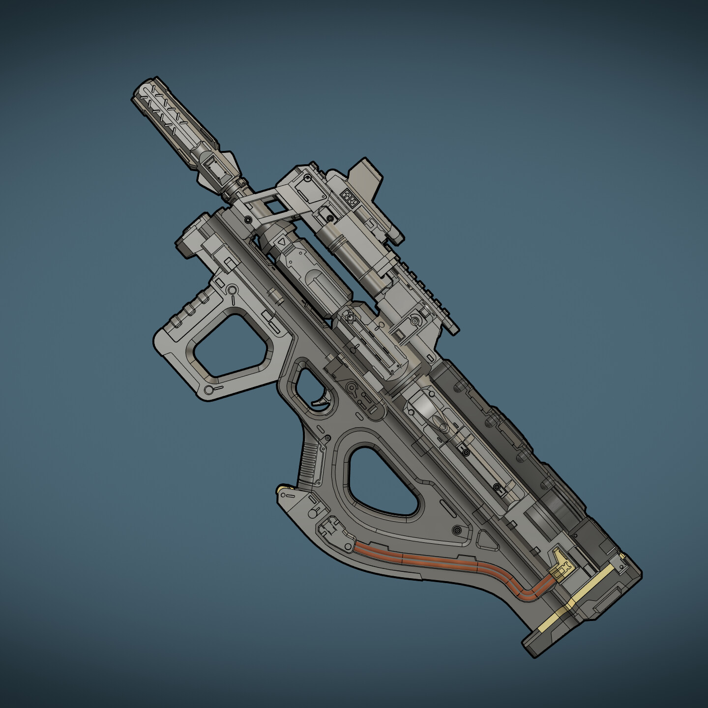ArtStation - Sci-Fi P90 [WIP]