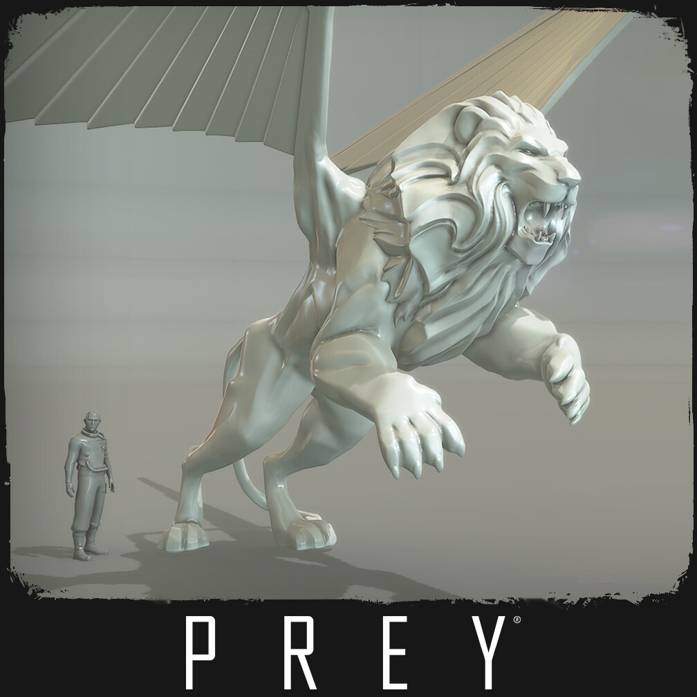 ArtStation - PREY Station Lion Statue