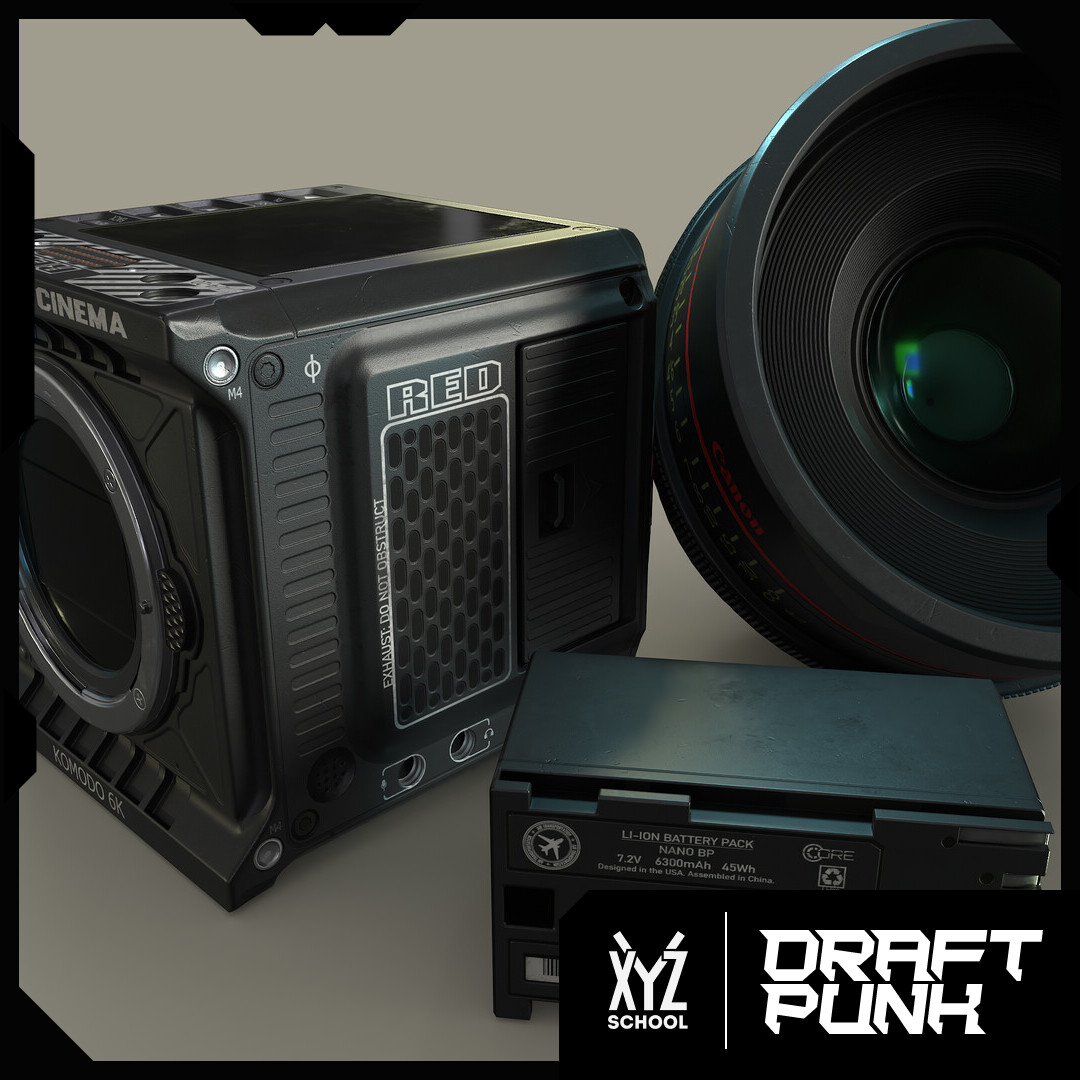 ArtStation - RED camera with Canon lens and BP / Oleg Ostapchenko / XYZ ...