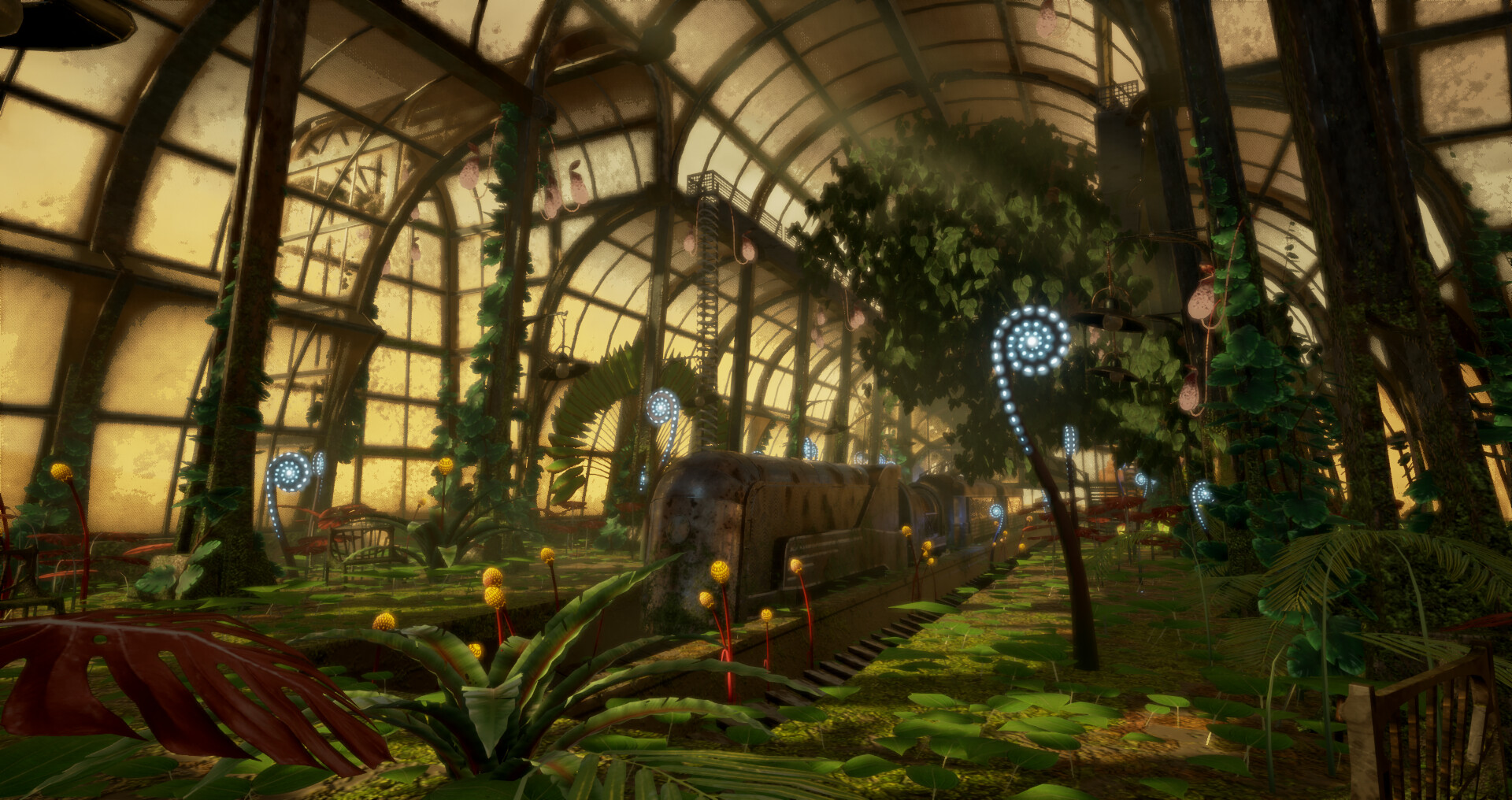 ArtStation - Oasis - Lost train station