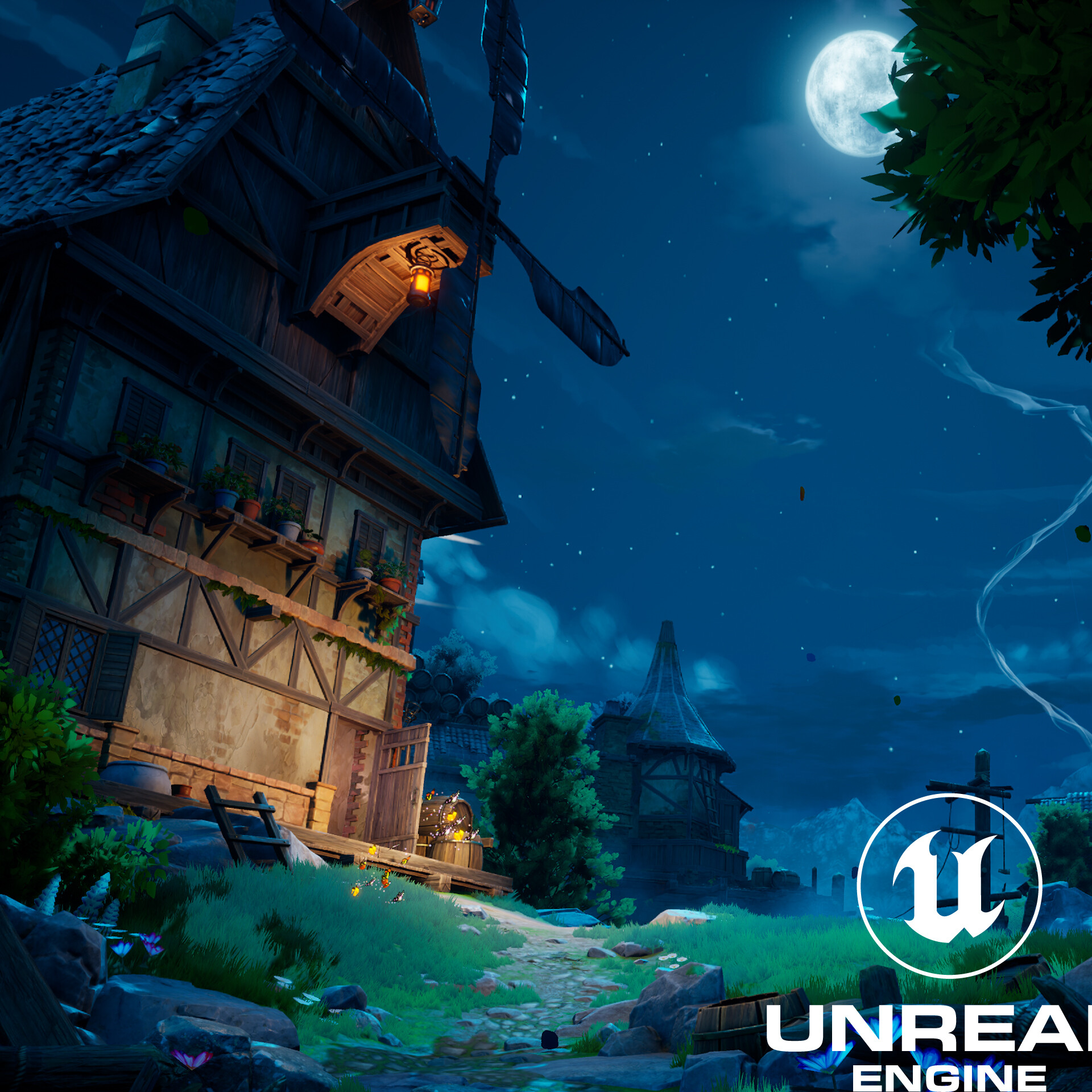 ArtStation - Night in the Village