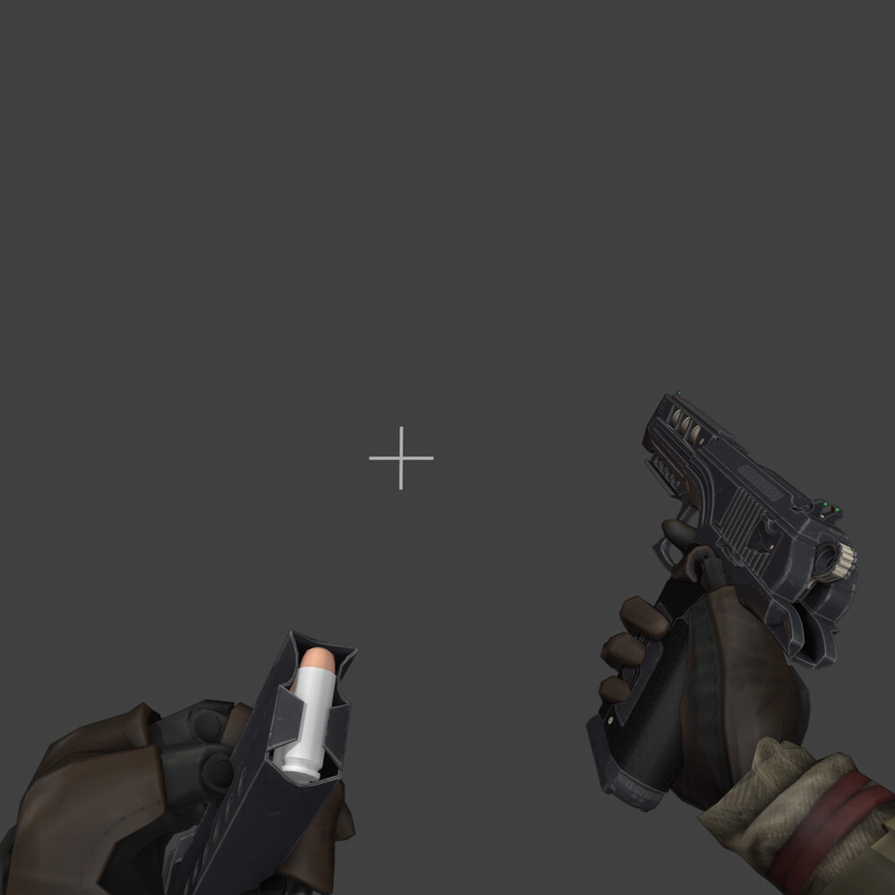 ArtStation - FPS animation pistol