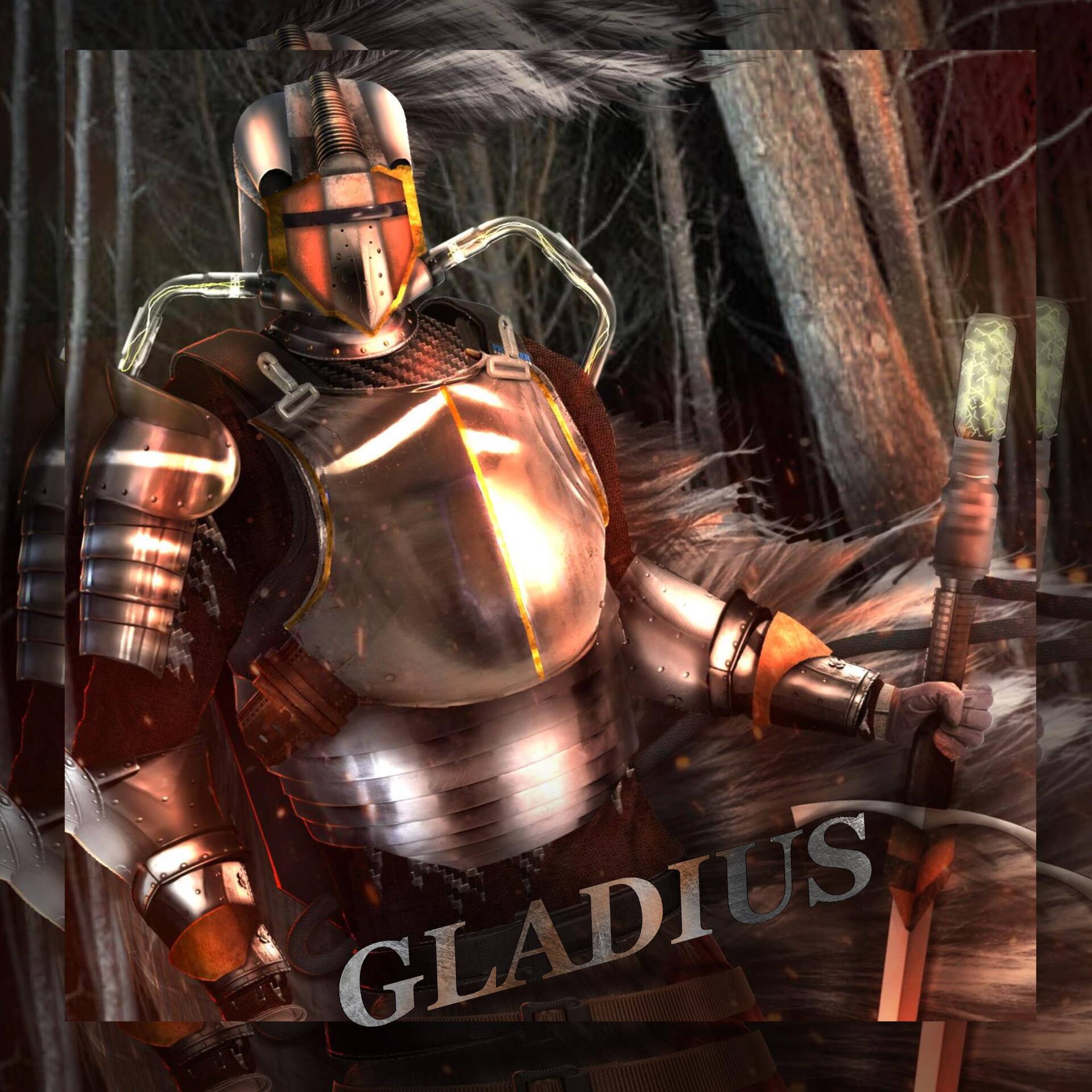 ArtStation - Gladius (Sci-fi knight)