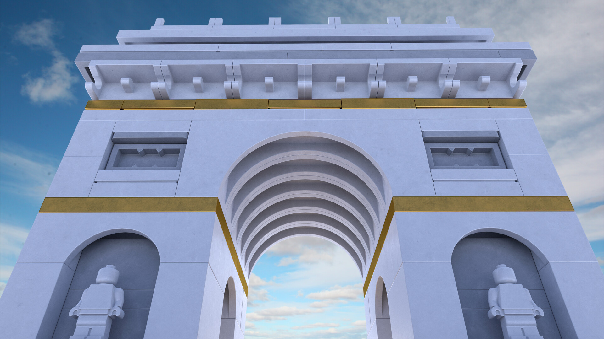 ArtStation - LEGO Arc de Triomphe - CGI (2020)