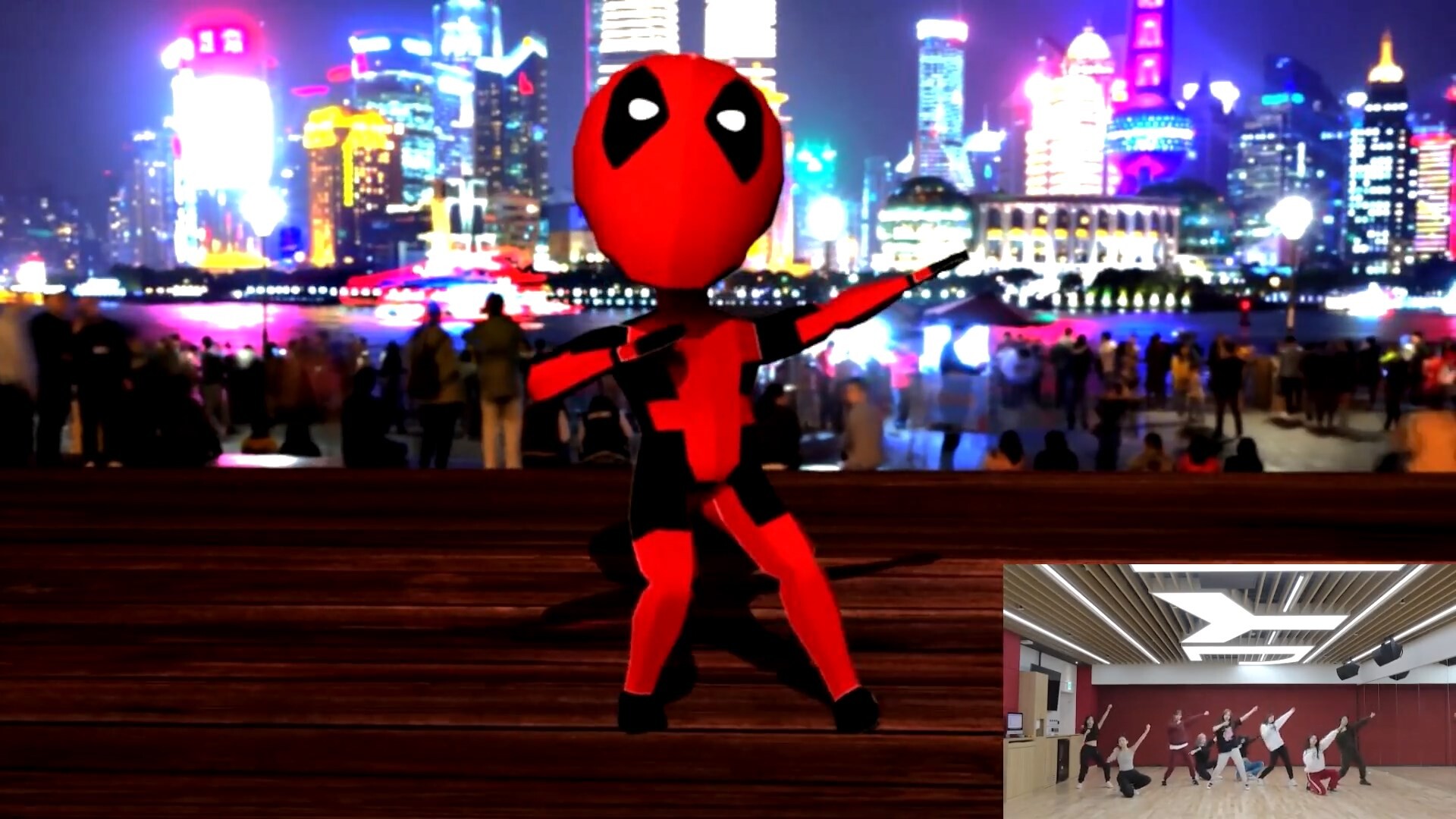 ArtStation - Deadpool dancing to YES or YES by TWICE