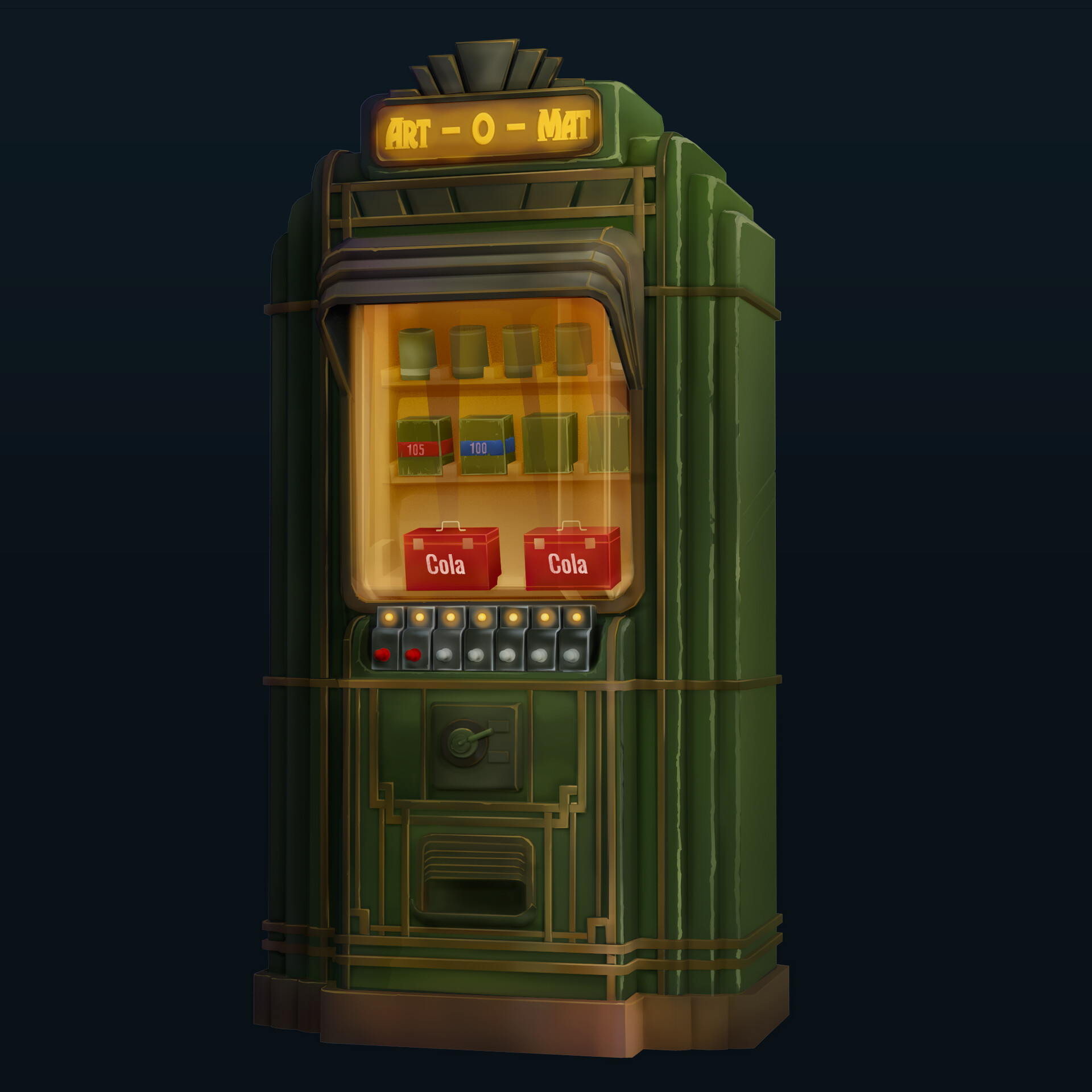 ArtStation - Ar Deco Vending machine