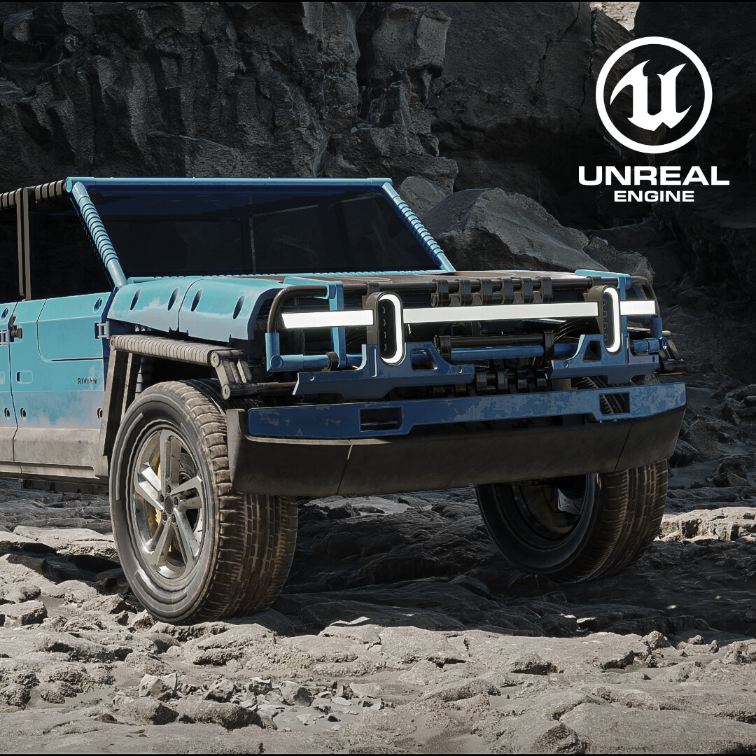 ArtStation - legofied Rivian R1T