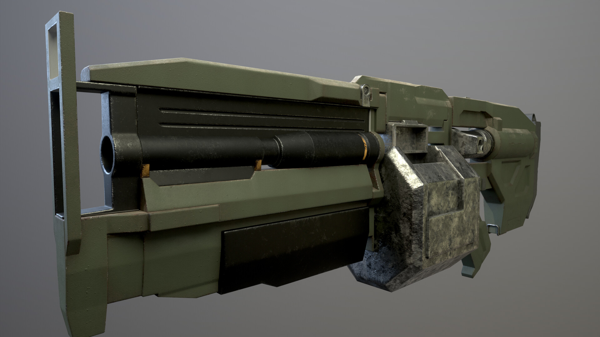 ArtStation - Heavy Assault Rifle from Doom 2016 (Assignment)