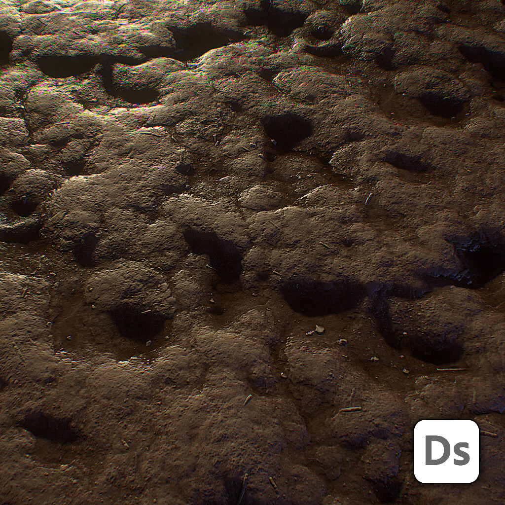 ArtStation - Wet Mud Texture - Substance Designer