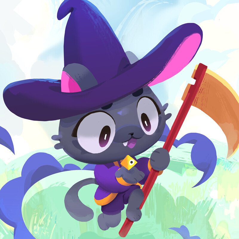 ArtStation - Cat wizard comm