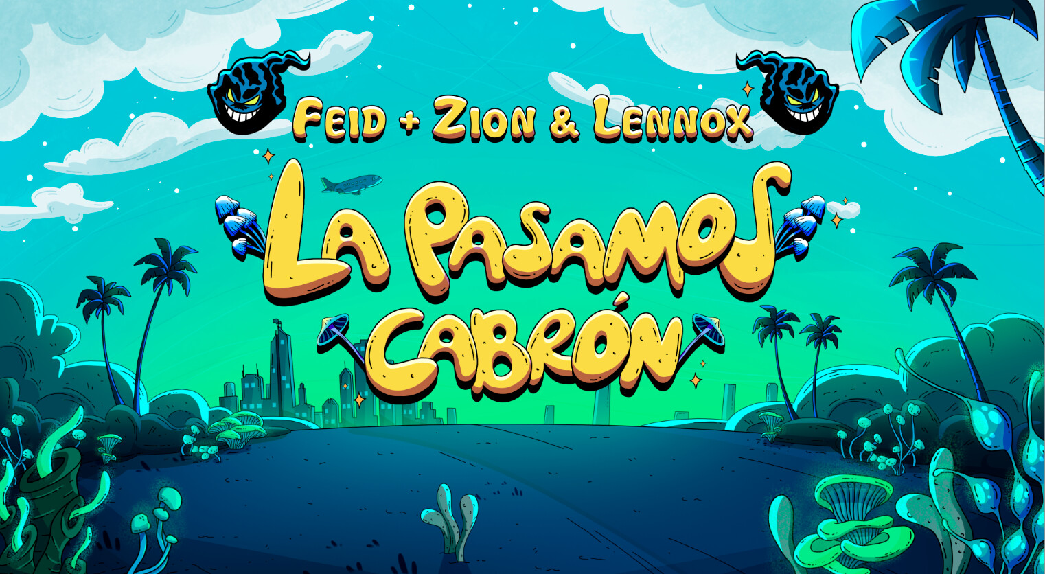 ArtStation - Feid + Zion & Lennox - La pasamos cabron (background pixel ...