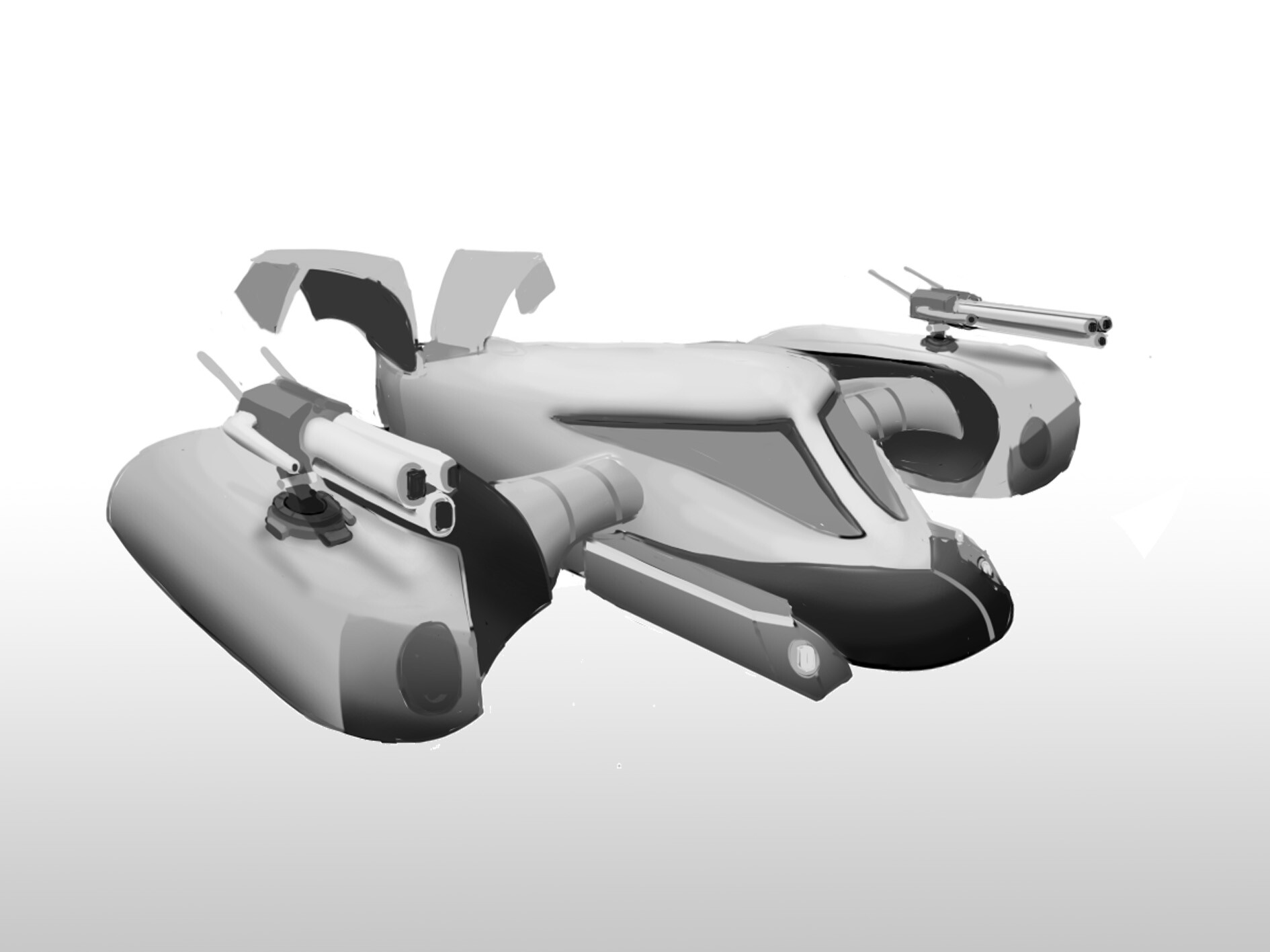 ArtStation - Sunset Spaceship