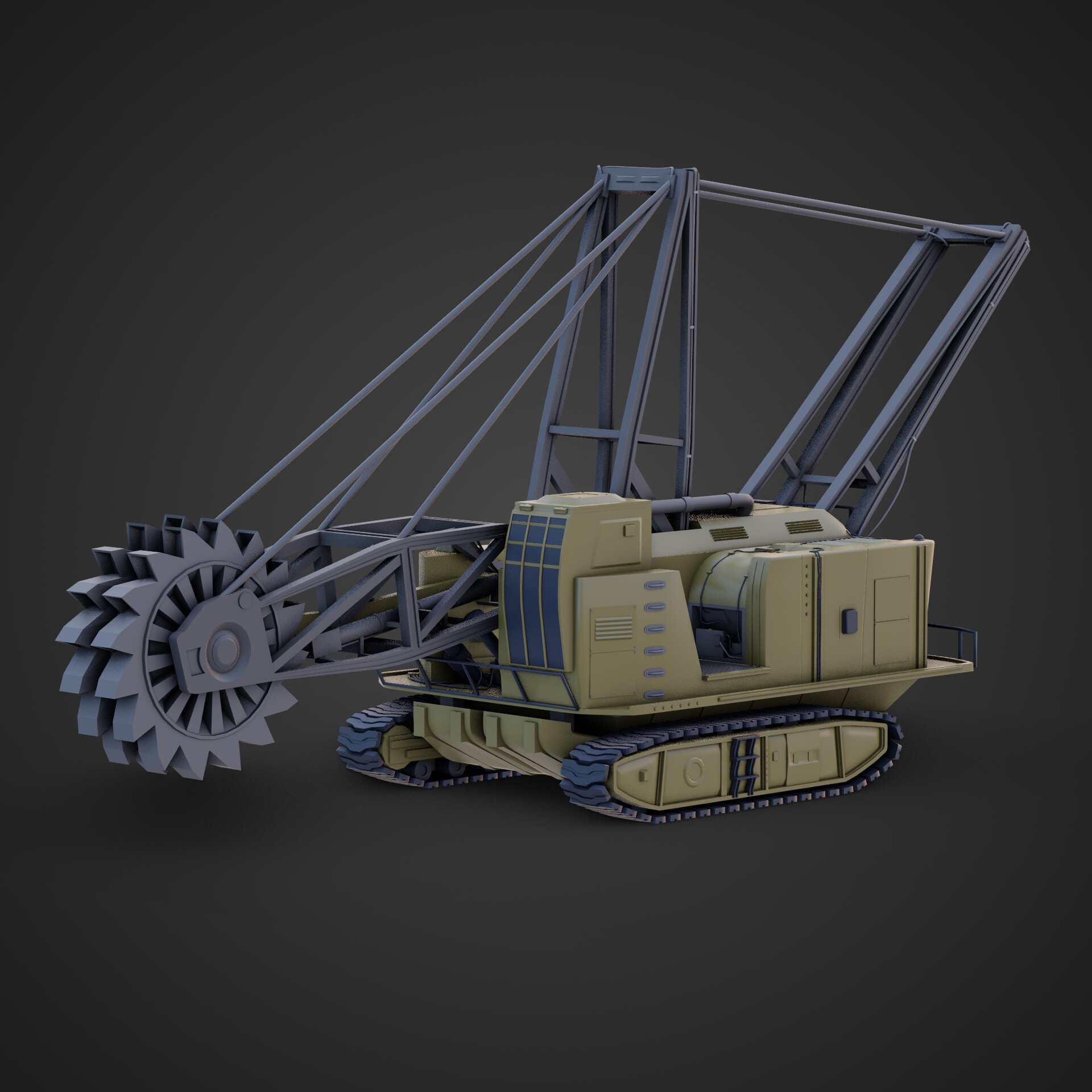 ArtStation - Concept Bucket Wheel Excavator