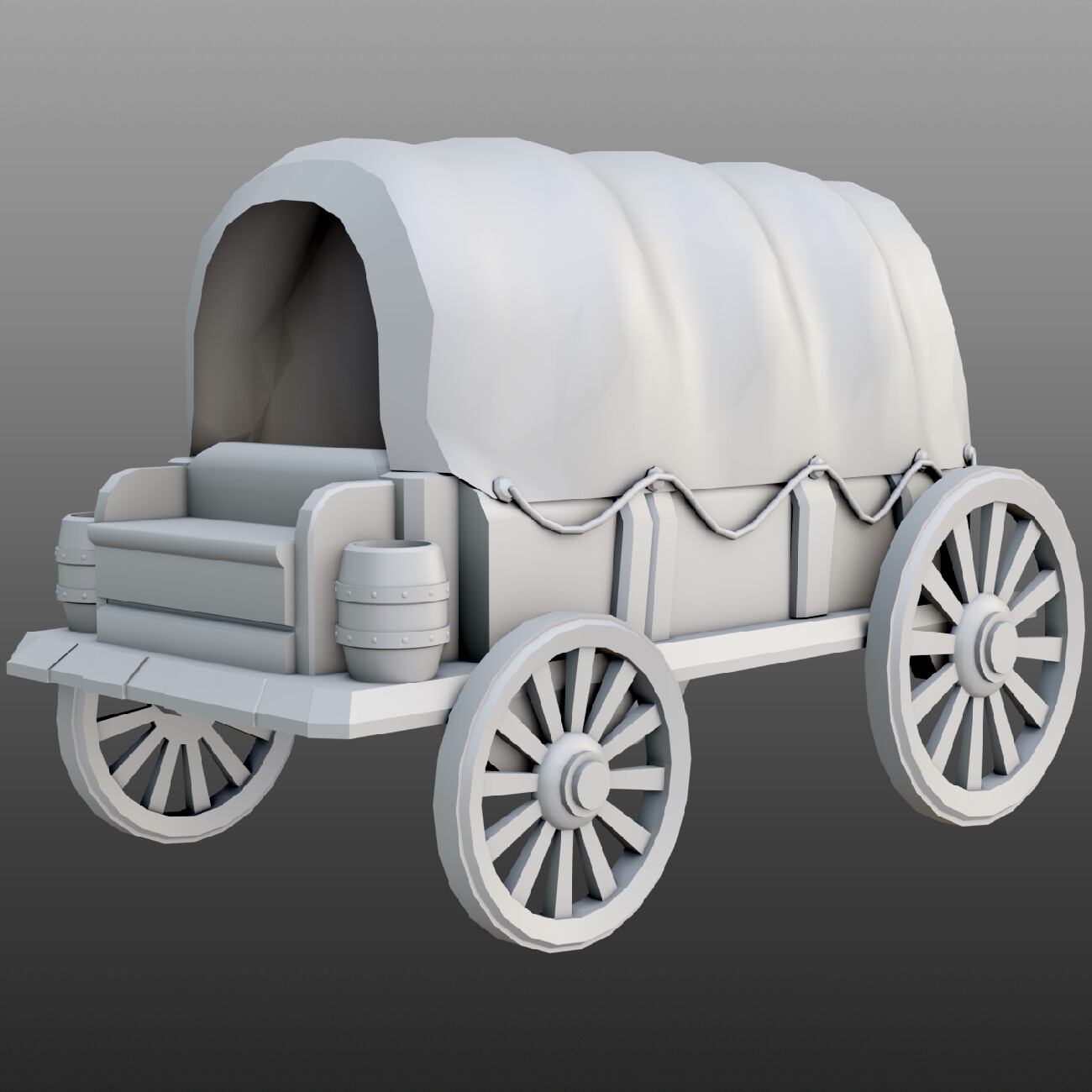 ArtStation - Wood Wagon | Model