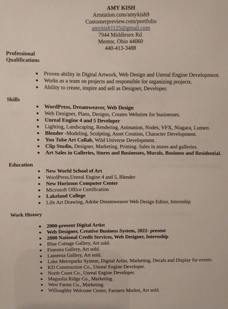 ArtStation - Amy Lynne Kish Digital Artist