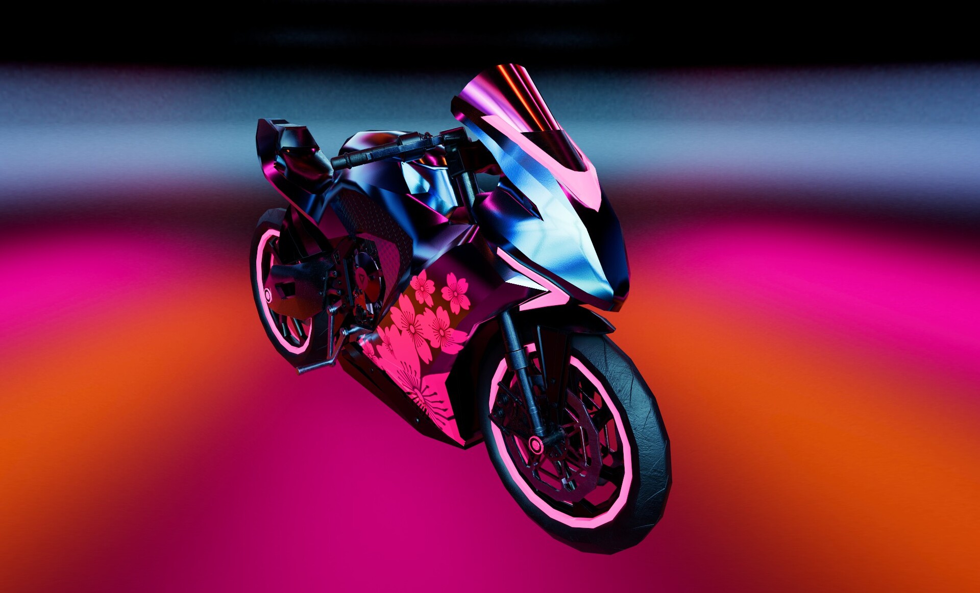 ArtStation - Neon Sportbike
