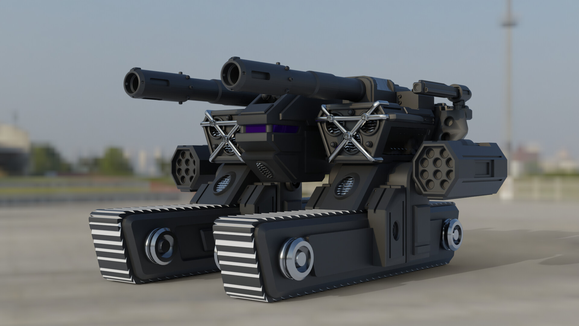 ArtStation - Huntress - 100 Ton Assault Tank - ArtilleryMech