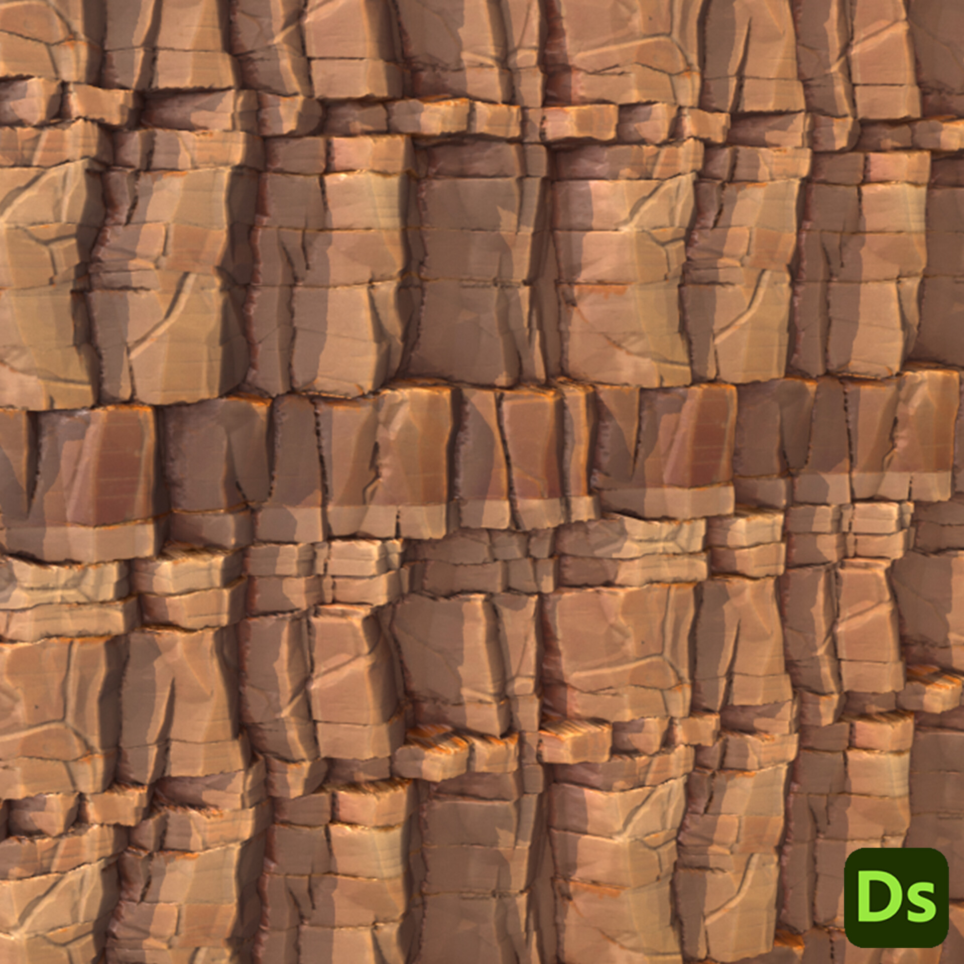 ArtStation - StylizedCliff_substance designer