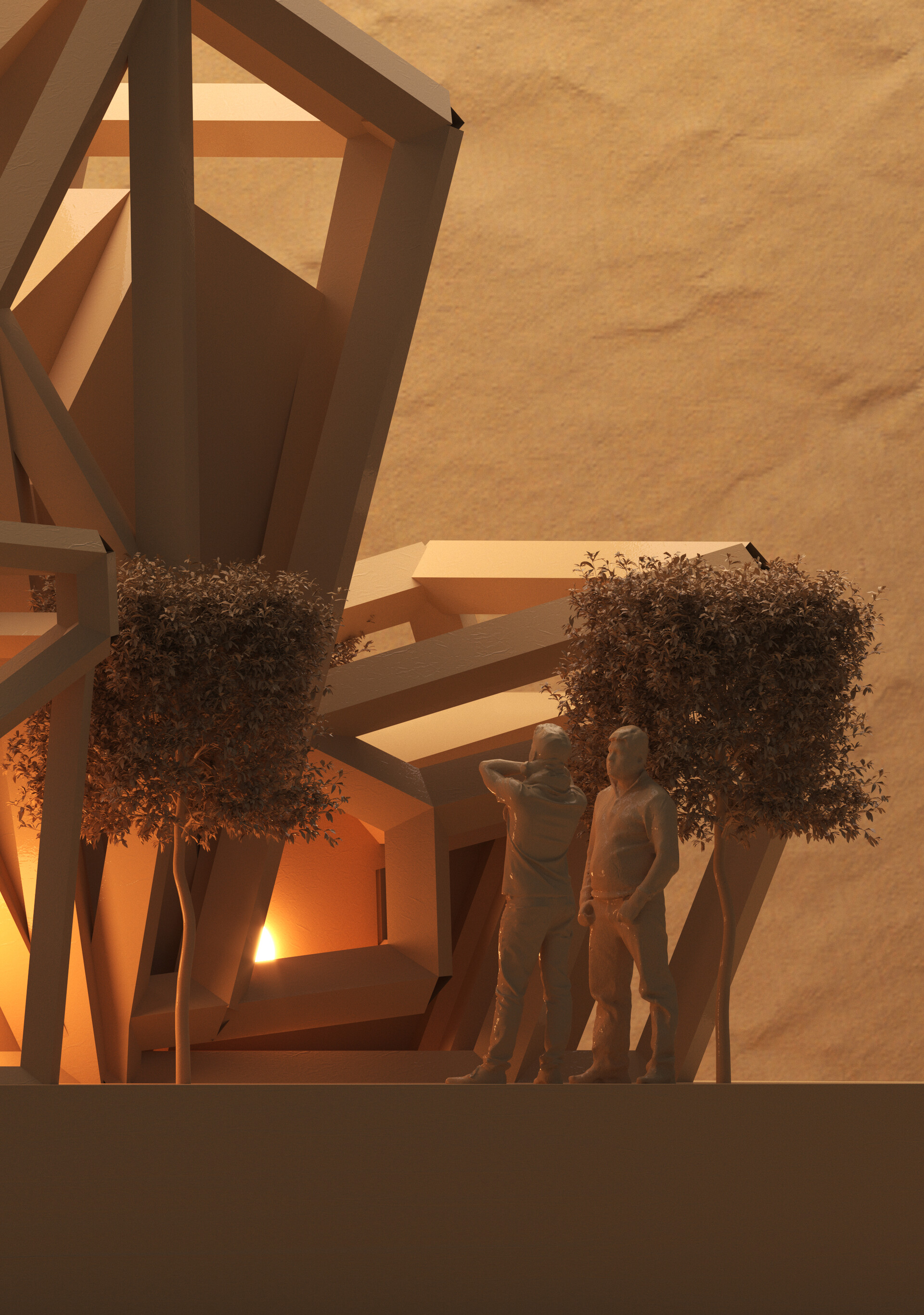 ArtStation - Digital Maquette Rendering - Pavilion Concept