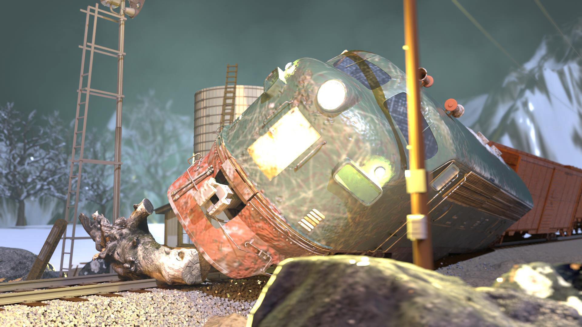 ArtStation - The Local Train Lighting Challenge