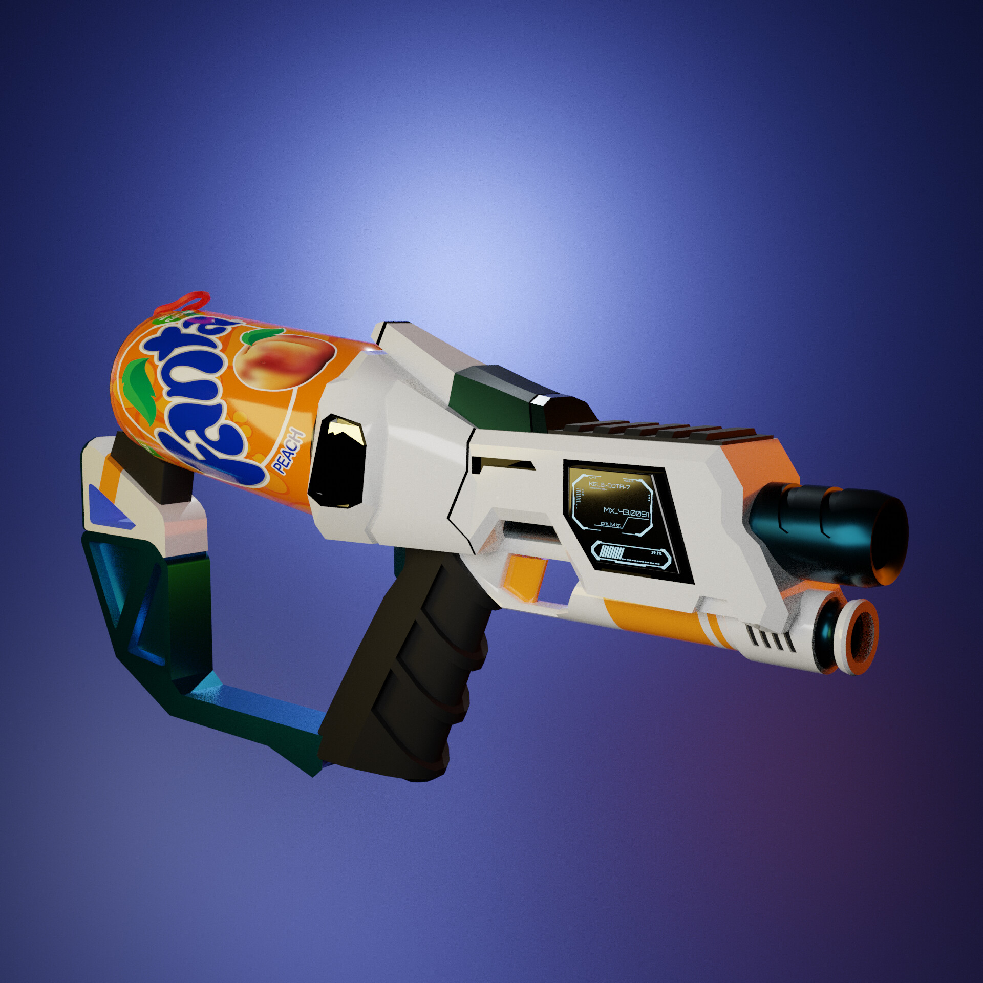 ArtStation - Fanta gun | Blender