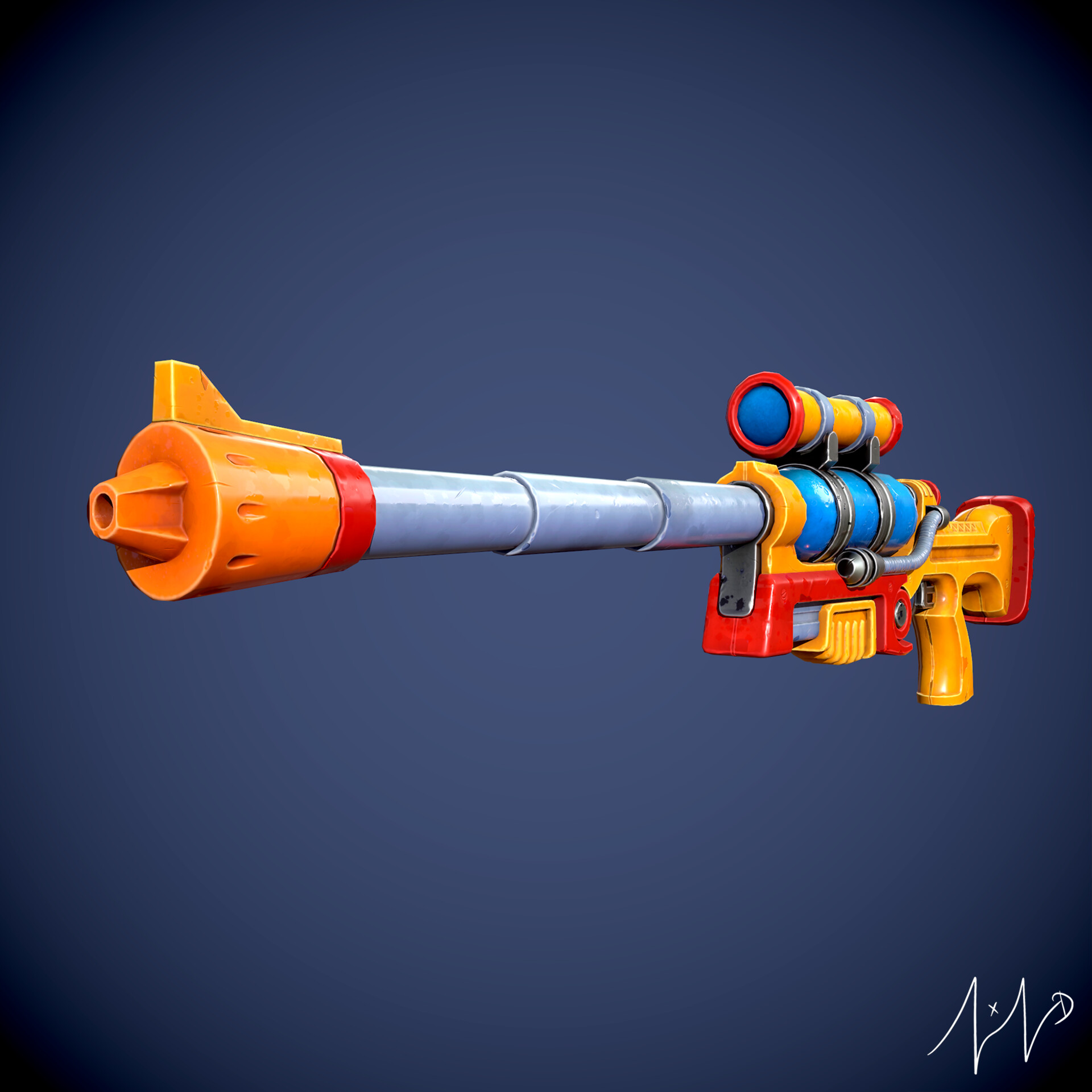 ArtStation - Stylized Water Gun Game-Ready