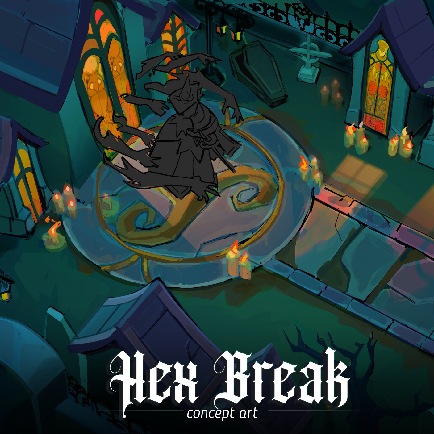 ArtStation - HEX BREAK // ENVIROMENT ART- Personal Concept Art Project