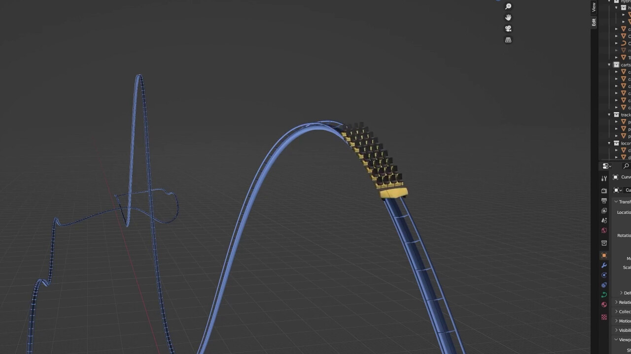 ArtStation - Blender Spline Coaster add-on (WIP)