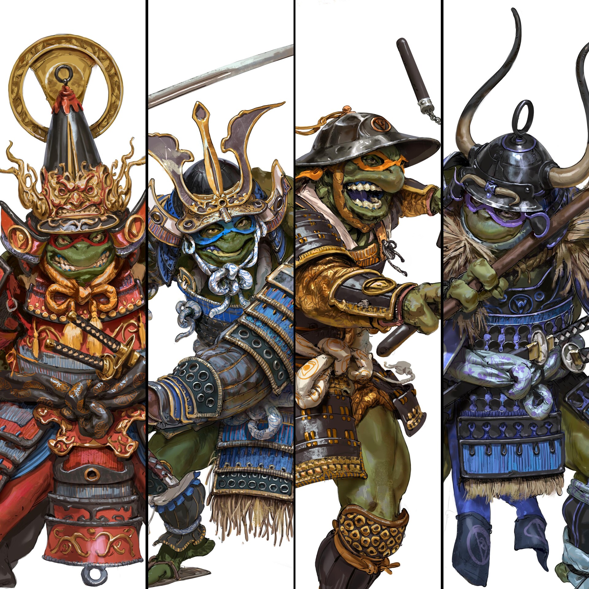 ArtStation - Zombicide TMNT Timecrash - character art