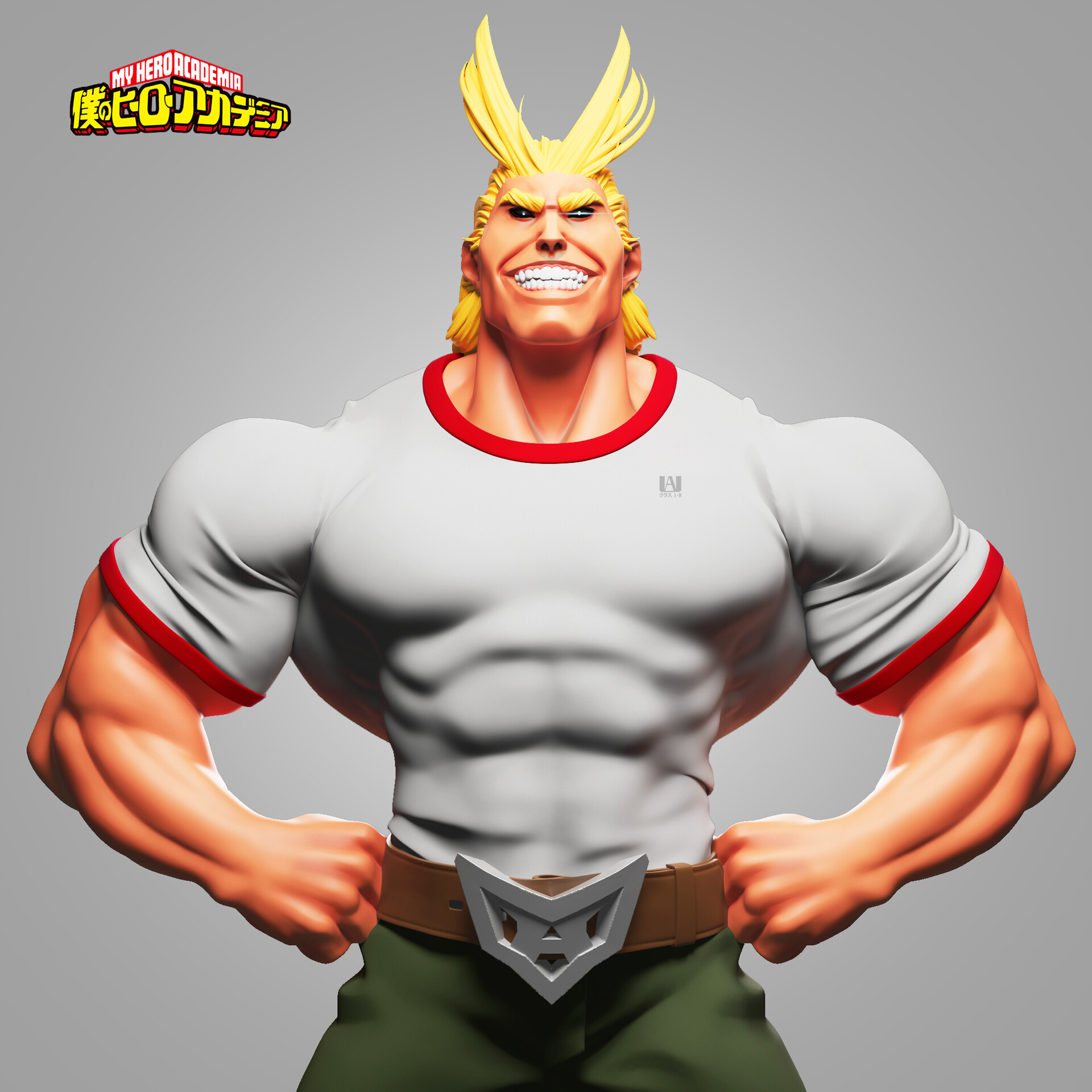 ArtStation - All Might: Bringing the Symbol of Peace to Life