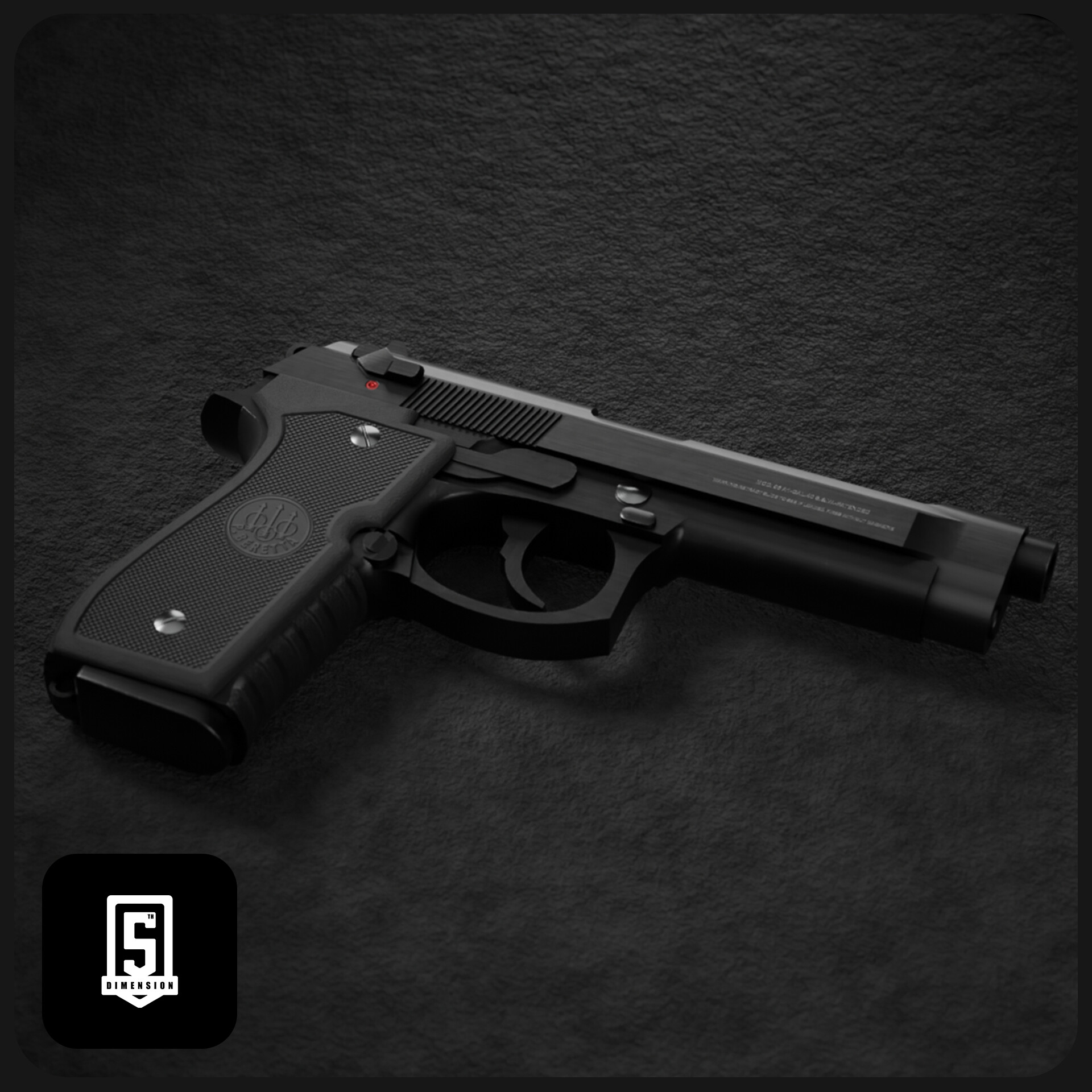 ArtStation - Pistol - Beretta 92