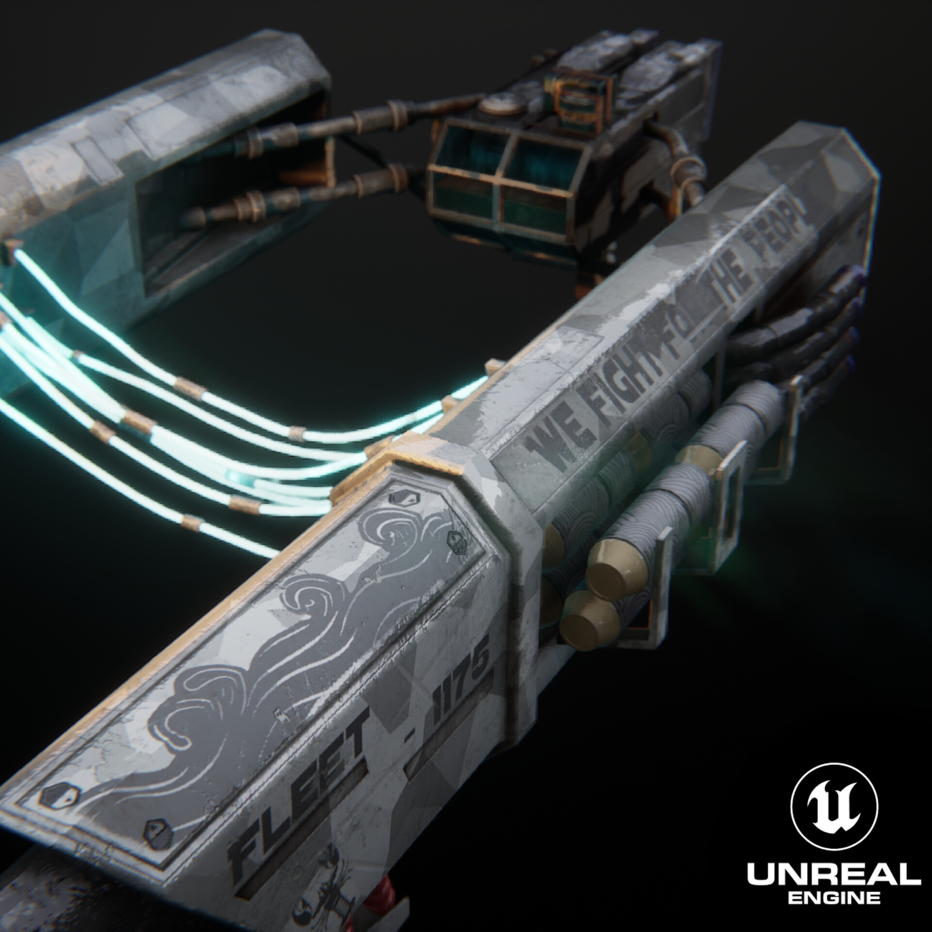 ArtStation - The Galathea Gunner - Sci-Fi spaceship