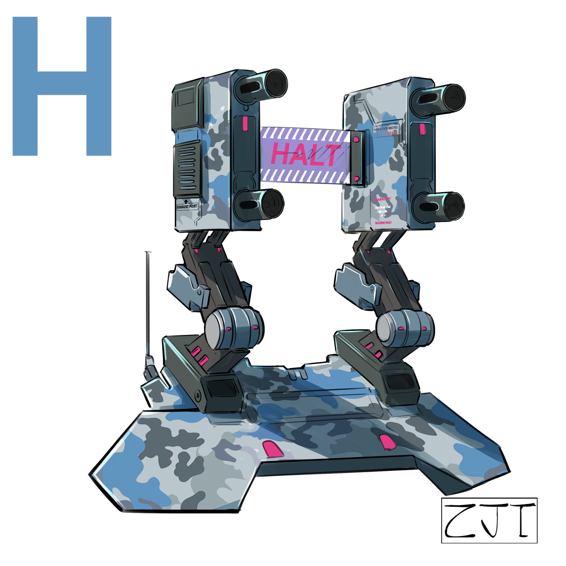 ArtStation - Alphabet Robot Heads