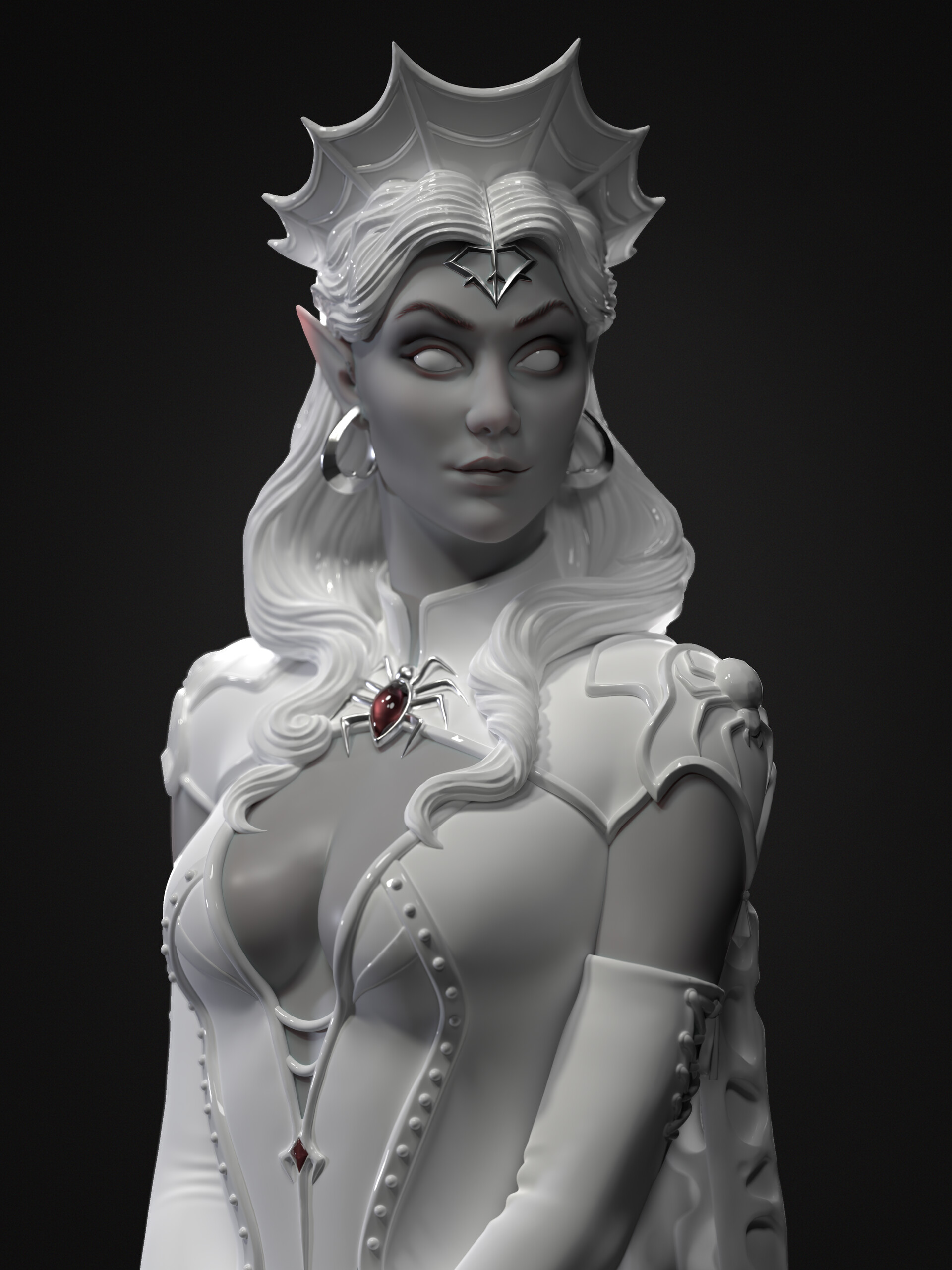 ArtStation - Drow girl Anneir