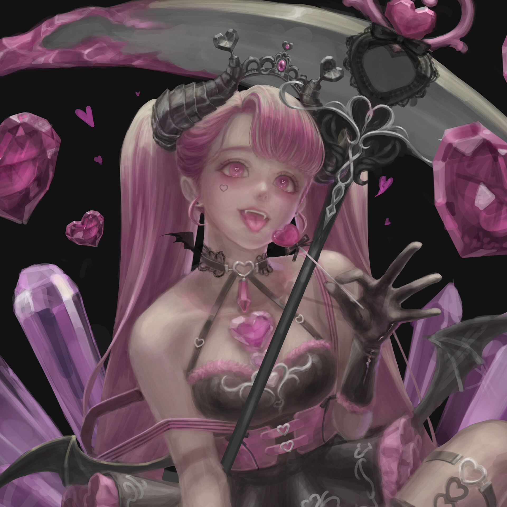 ArtStation - pink succubus