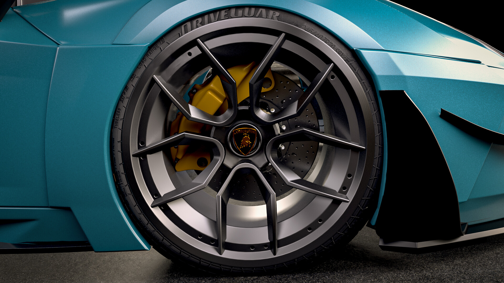 ArtStation - Lambo Wheel