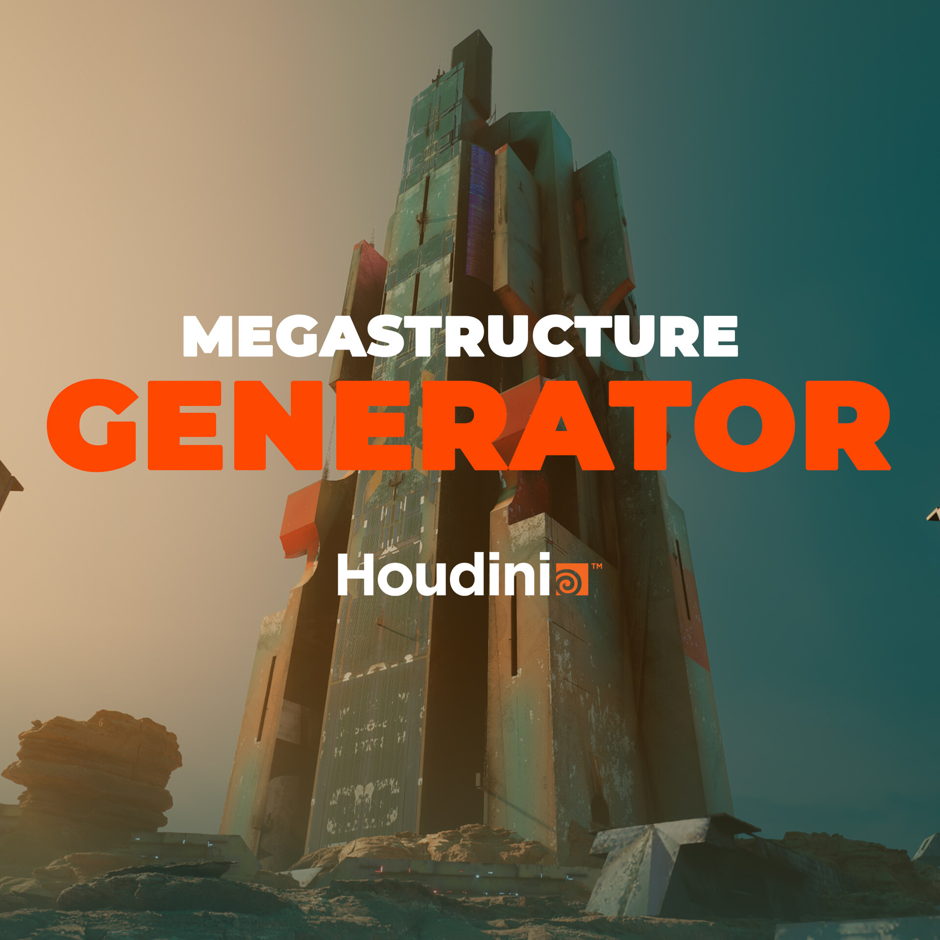 ArtStation - Houdini generated buildings [ Reaper City ]