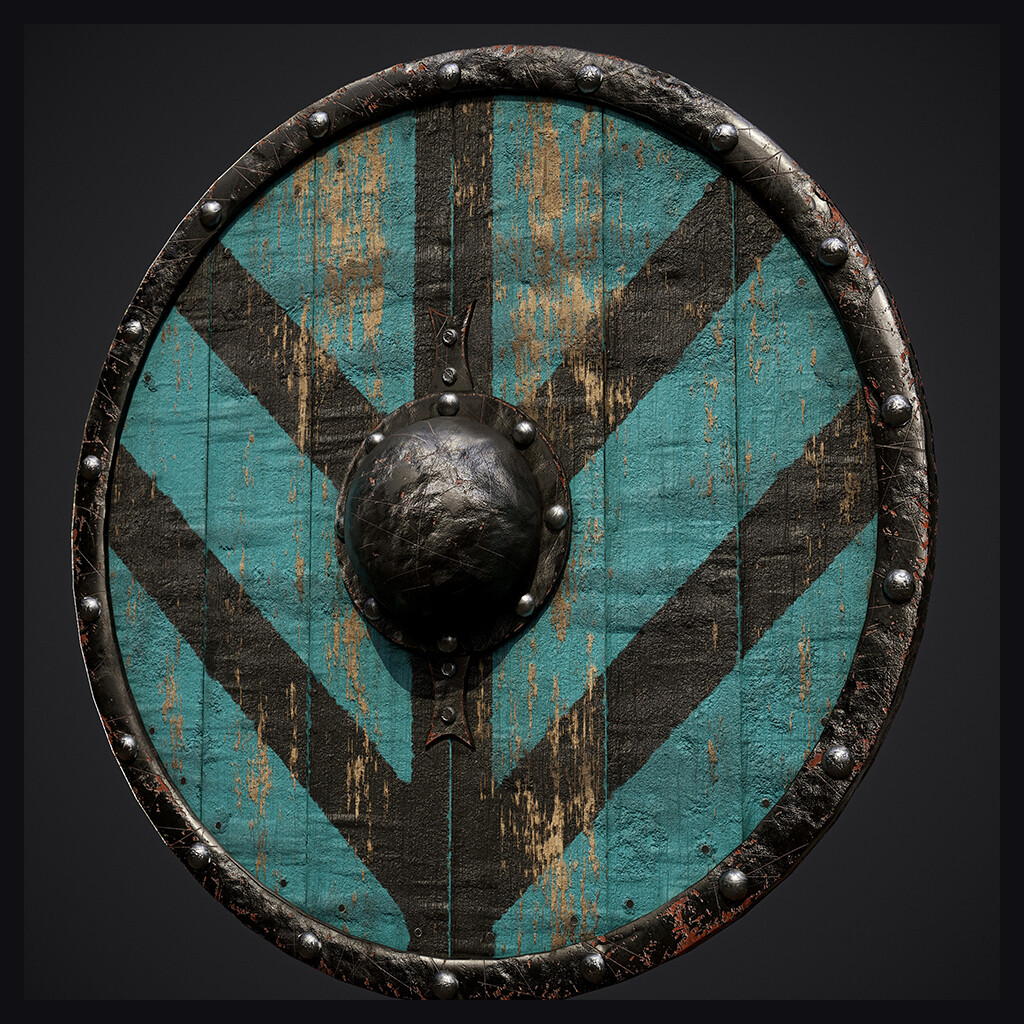 ArtStation - Lagertha's Shield | Texturing study
