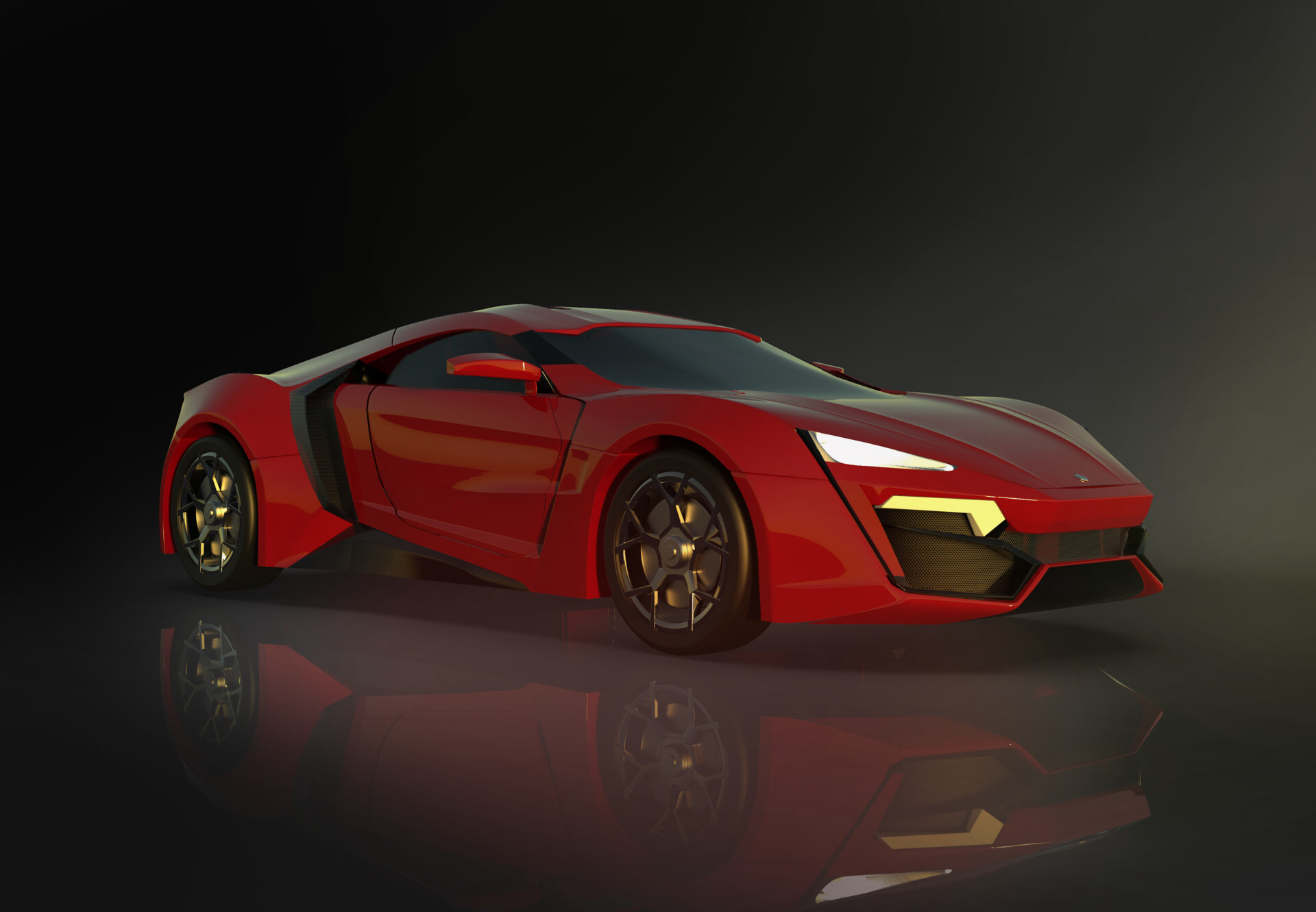 ArtStation - 3D Model of Lykan HyperSport