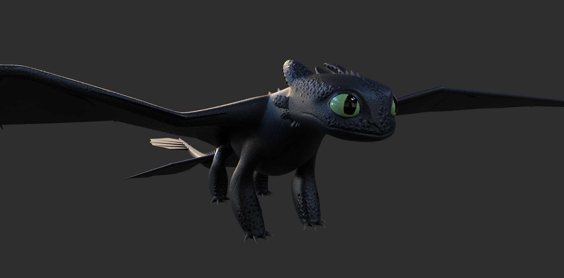 ArtStation - 3D Model of Night Fury