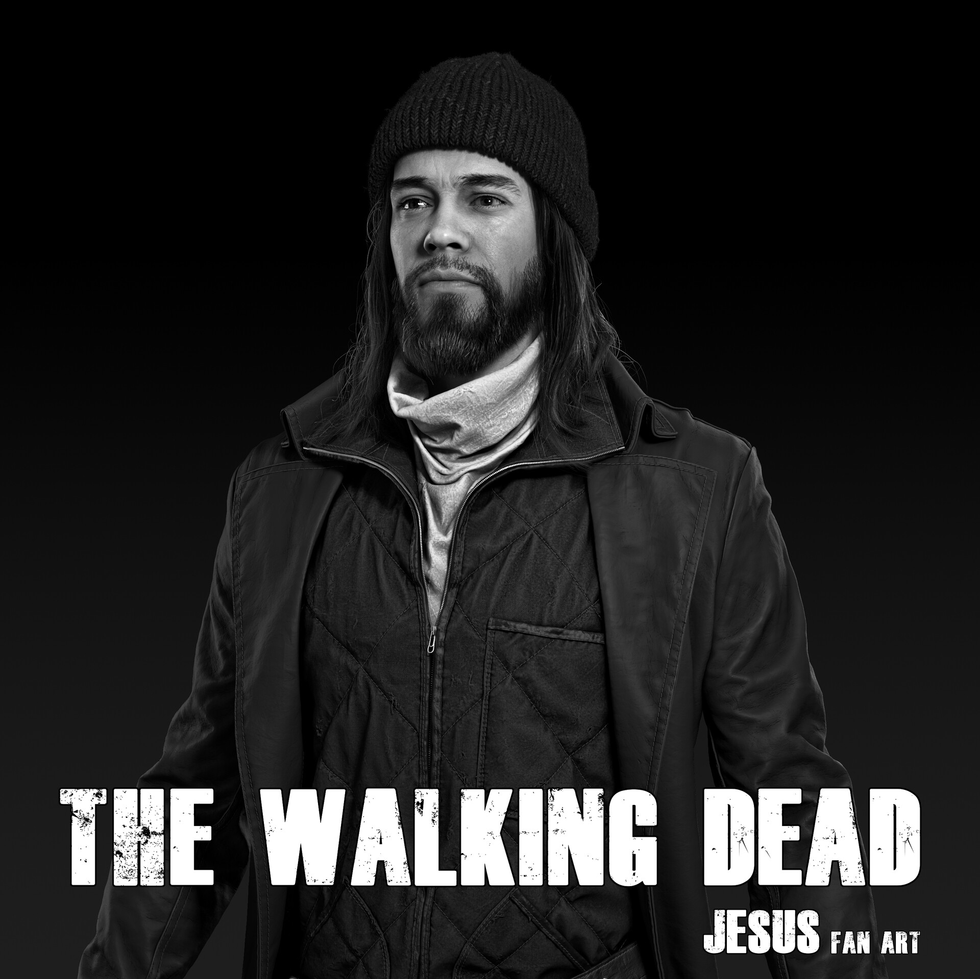 ArtStation - TWD Paul «Jesus» Rovia fan art